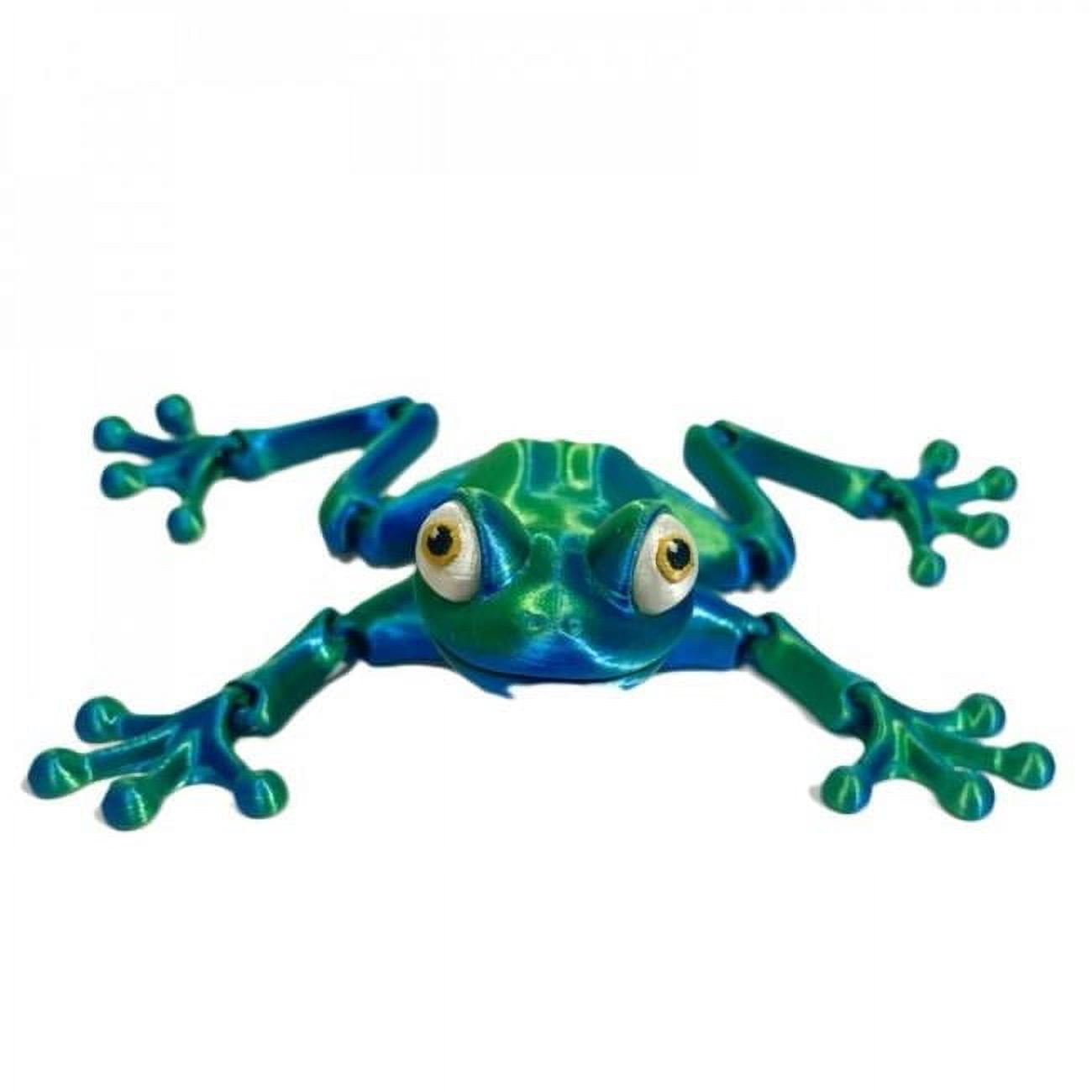 MDR Trading Inc. SC-105.71.928 3D Printed Bluish Green Frog Figurine ...