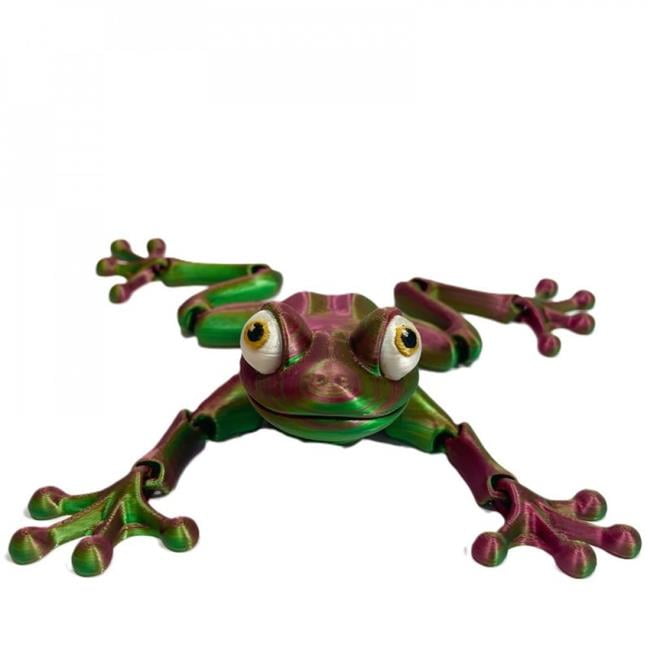 MDR Trading Inc. SC-105.71.930 3D Printed Green And Burgundy Frog ...