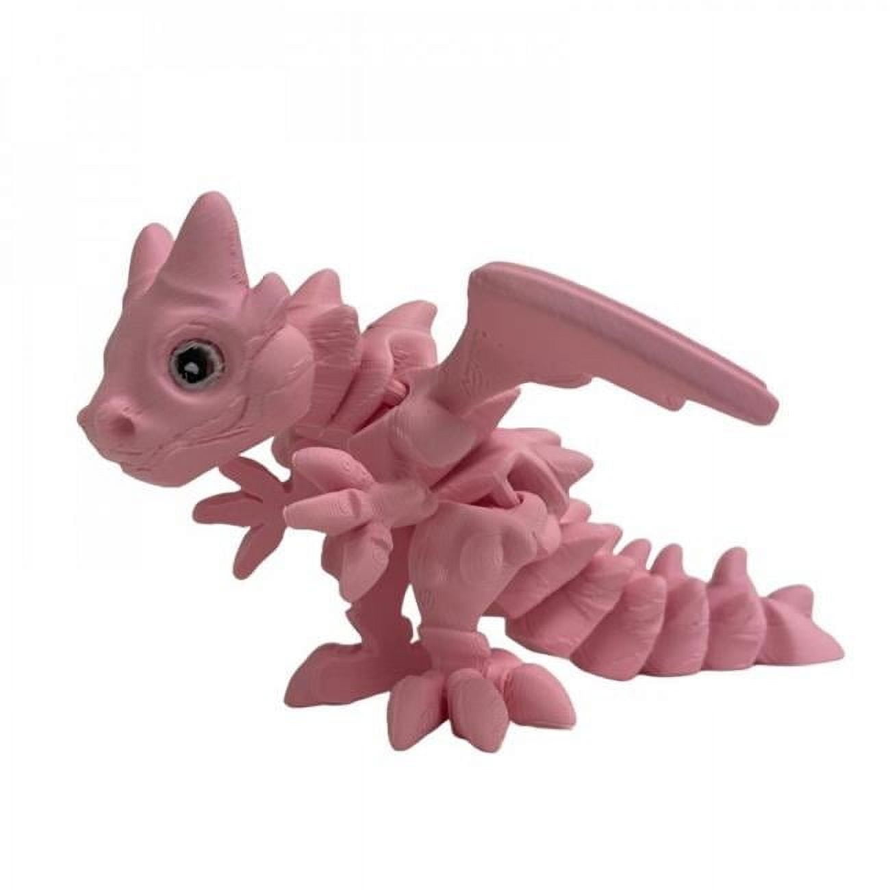 MDR Trading Inc. SC-105.75.759 3D Printed Winged Pink Dragon Figurine - Walmart.com