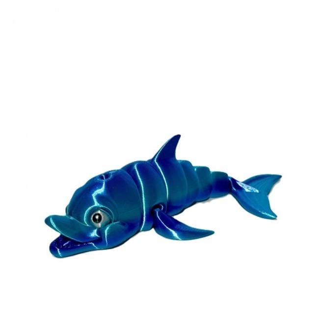 MDR Trading Inc. SC-105.93.954 3D Printed Blue Dolphin Figurine ...