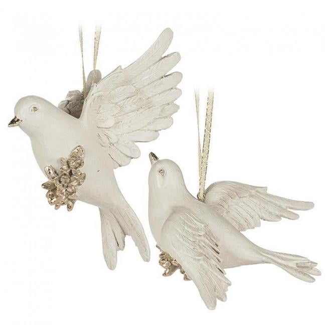 MDR Trading Inc. AB-27-PRISTINE-318 Set Of 2 Assorted White Doves ...