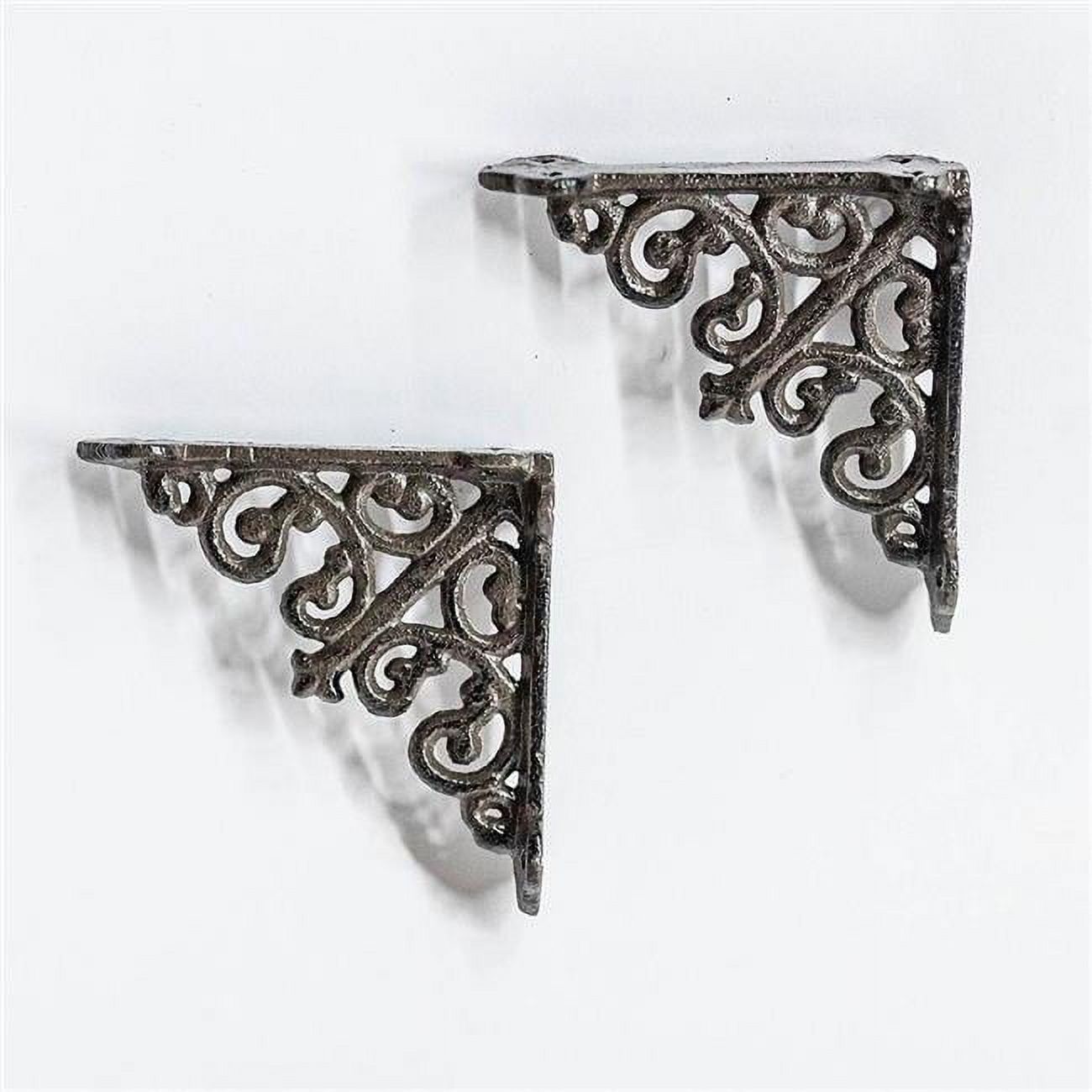 MDR Trading Inc. FP-KIN-130-B Set Of 2 Cast Iron Scrolled Patterned ...