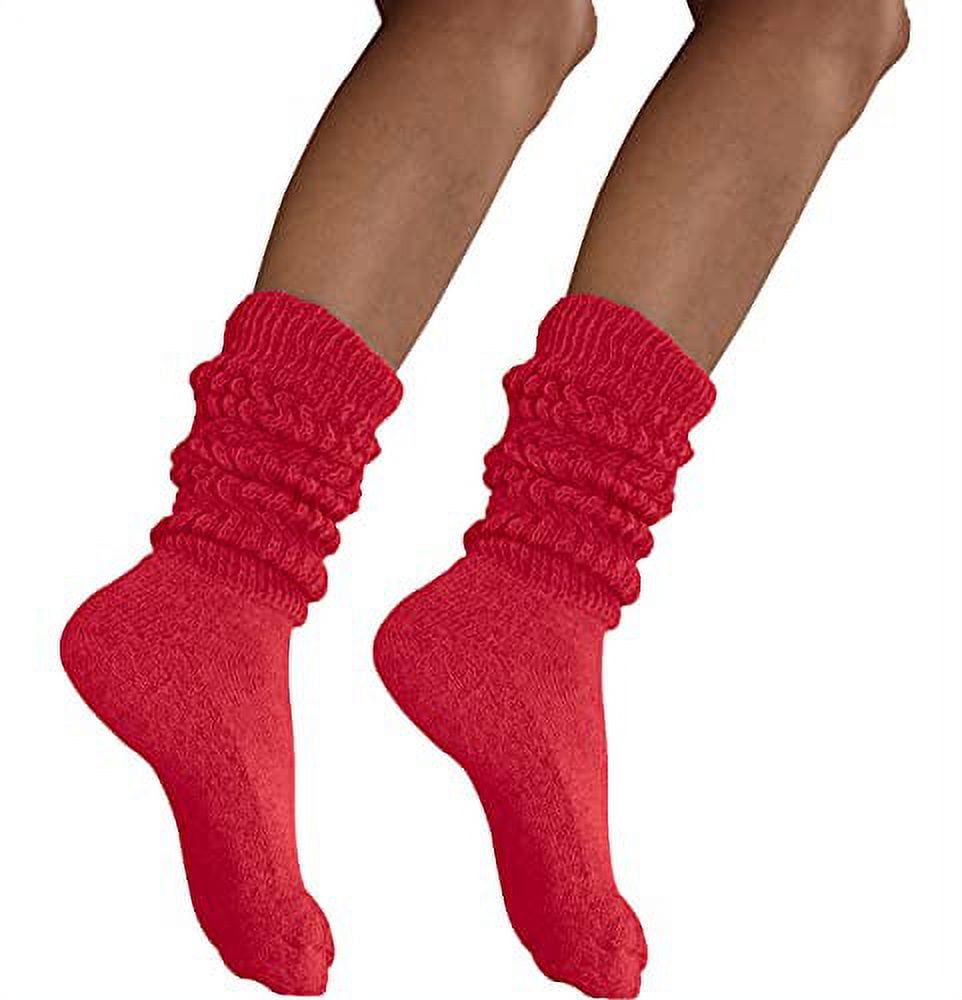 MDR Women's Extra Long & Heavy Slouch Cotton Wear at any Length Socks ...
