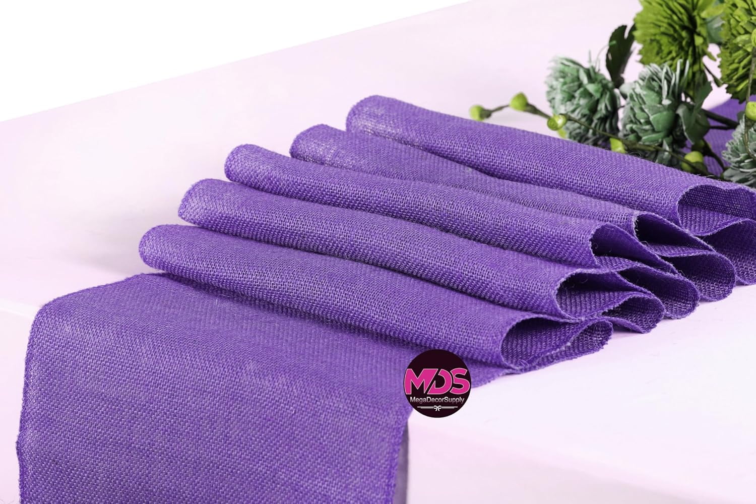 MDS 100% Natural Burlap Table Runner, Rustic Farmhouse Jute Country ...