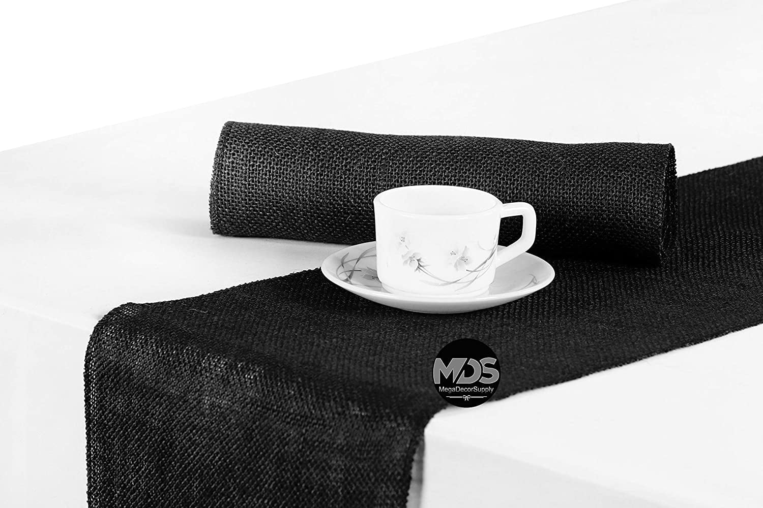 MDS 100% Natural Burlap Table Runner, Rustic Farmhouse Jute Country ...