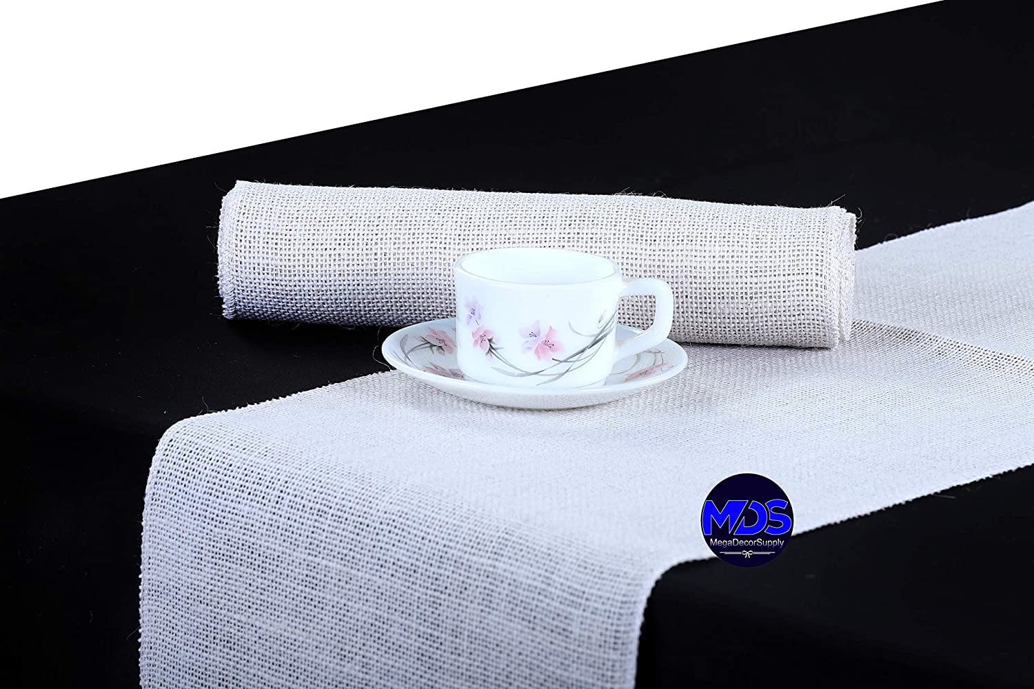 MDS 100% Natural Burlap Table Runner, Rustic Farmhouse Jute Country ...