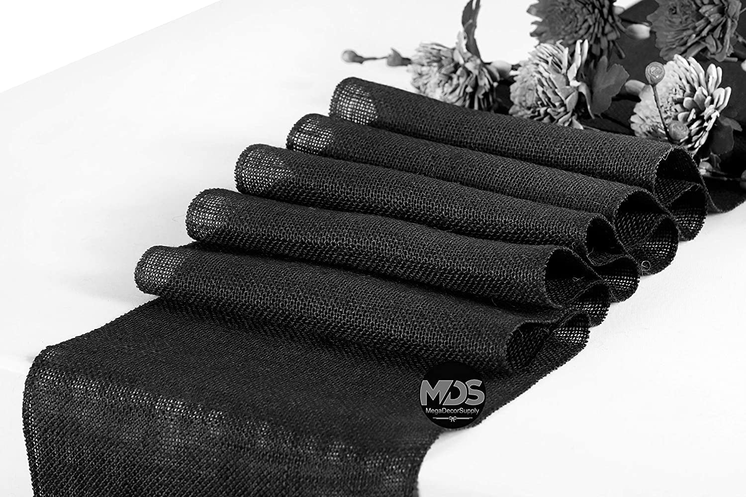 MDS 100% Natural Burlap Table Runner, Rustic Farmhouse Jute Country ...