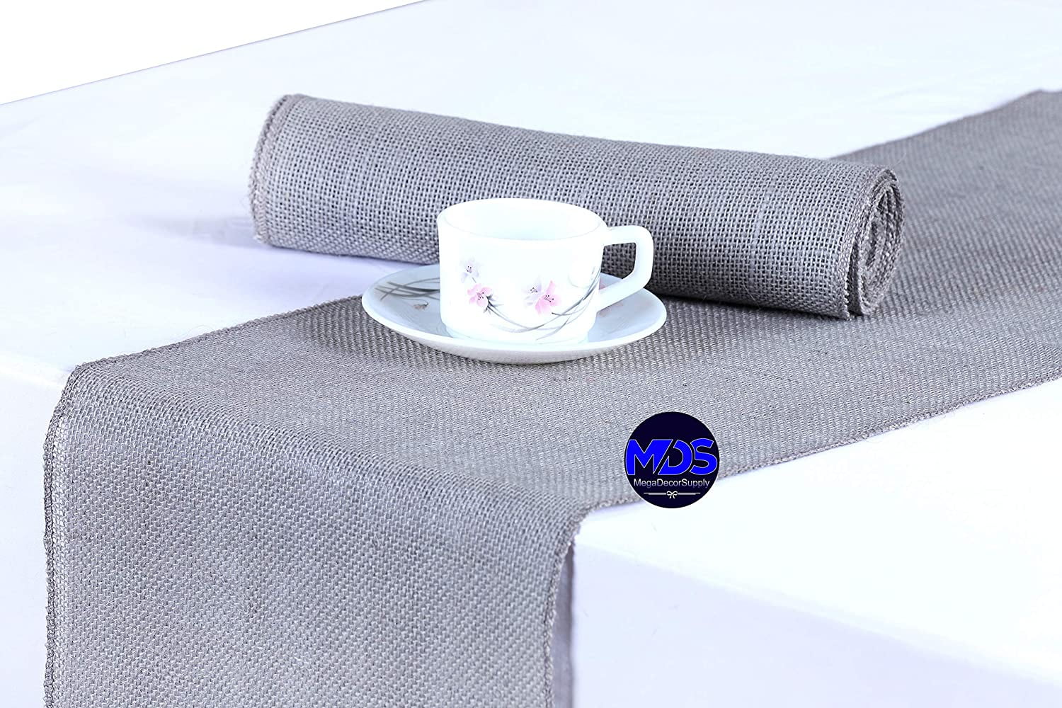 MDS 100% Natural Burlap Table Runner, Rustic Farmhouse Jute Country ...