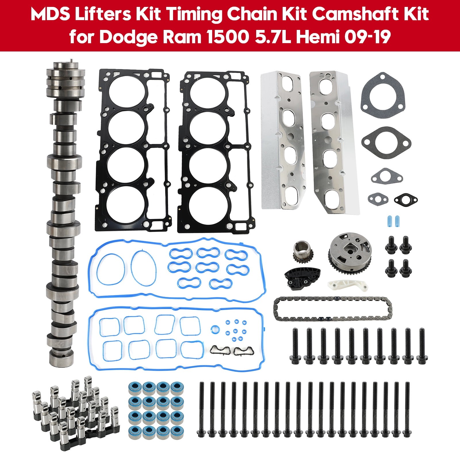 MDS Lifters Kit Timing Chain Kit Camshaft Kit for Dodge Ram 1500 5.7L ...
