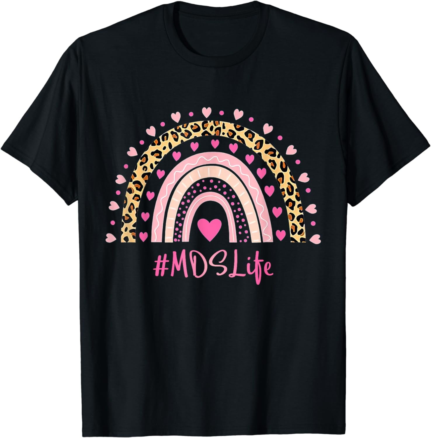 MDS Nurse Leopard Print Boho Rainbow NURSE'S WEEK T-Shirt - Walmart.com