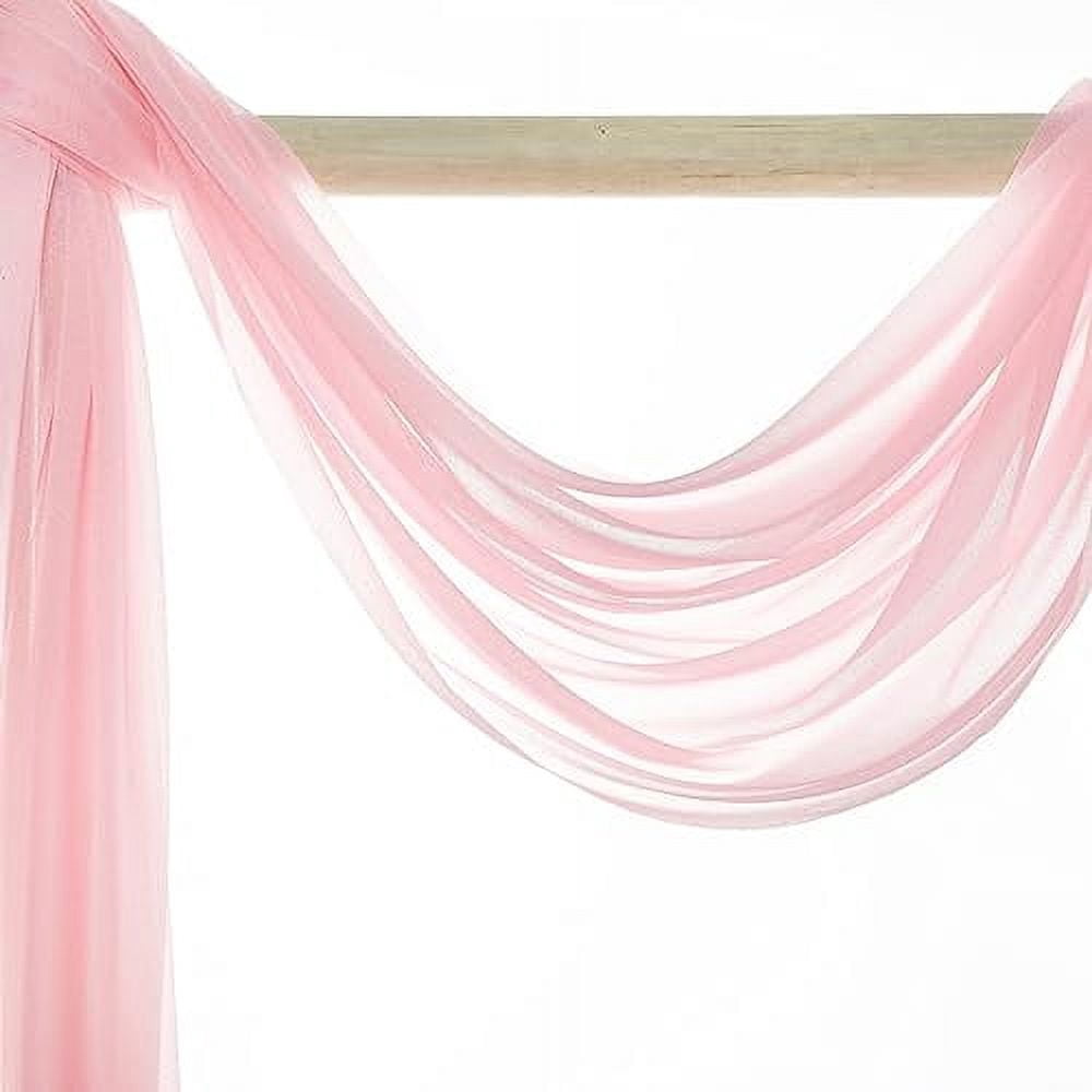 MDS Pack of 10 Yard Wedding Arch Draping Drapery Fabric Sheer Chiffon ...