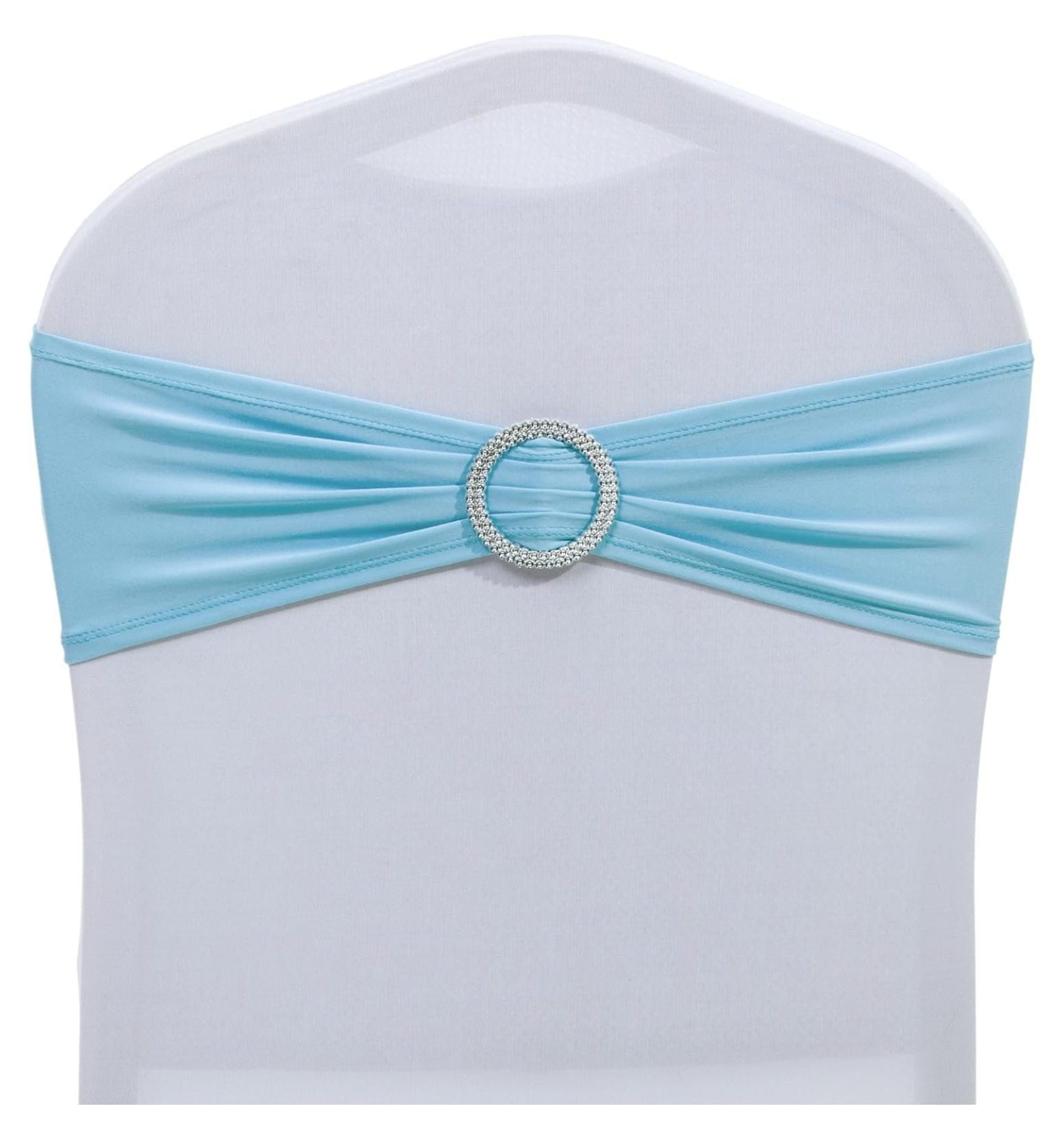 MDS Pack of 150 Spandex Chair Sashes Bow Universal fits Elastic Stretch ...