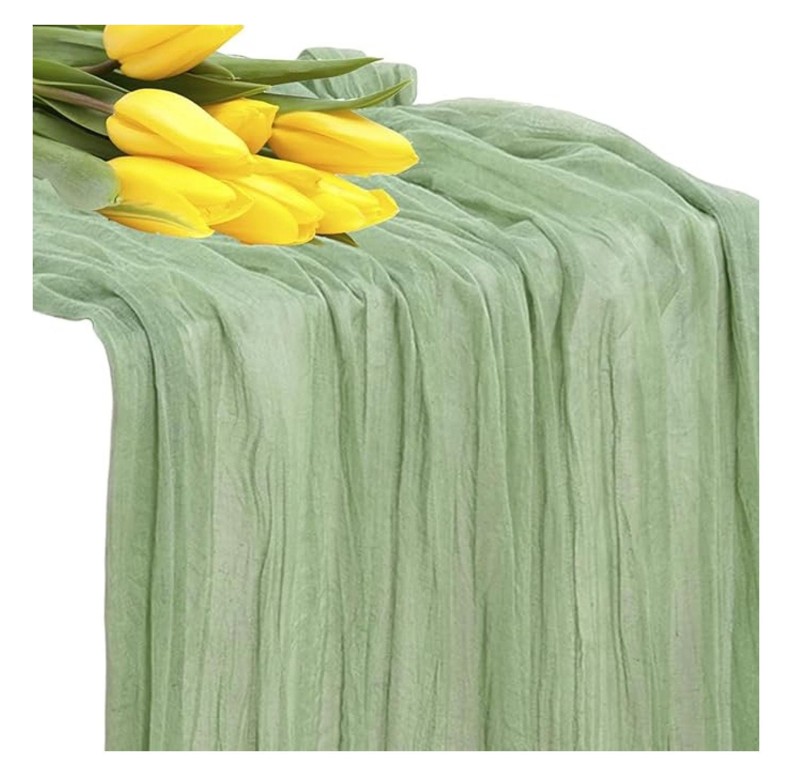 MDS Pack of 20 Cheesecloth Table Runner 17x108 Inch Long, Gauze Cheese ...