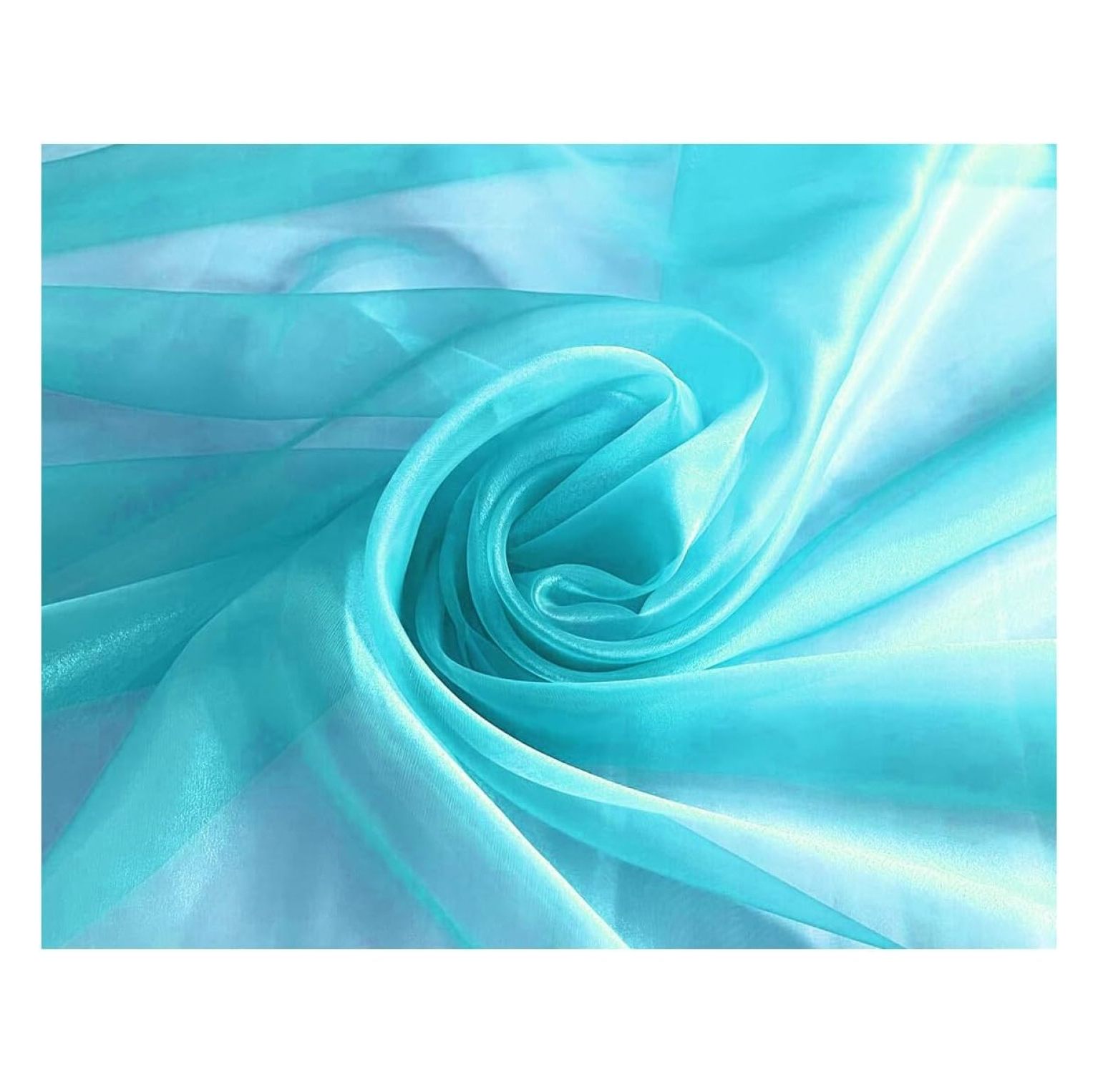 MDS Pack of 45 Yards Long Bridal Solid Sheer Organza Fabric Bolt for ...