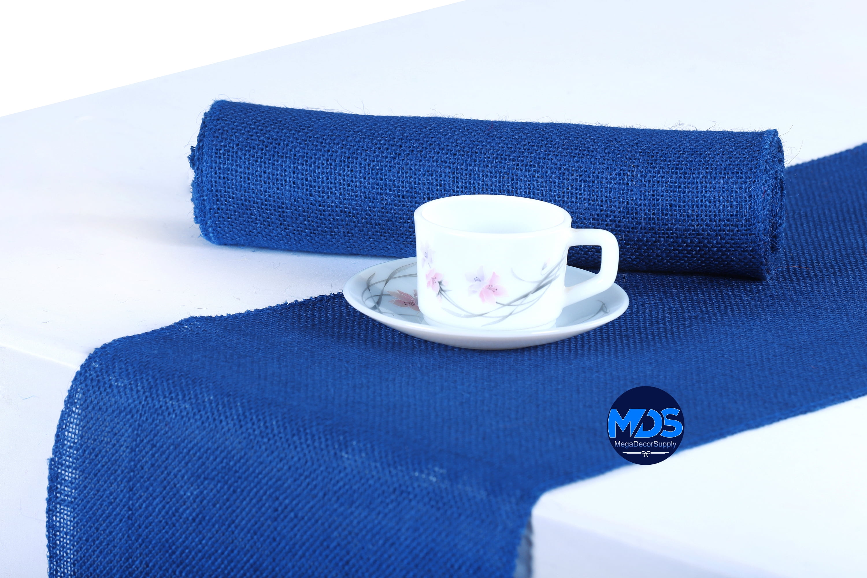 MDS Pack Of 12 Wedding 12 x 108 inch Burlap Table Runner 100% Natural ...