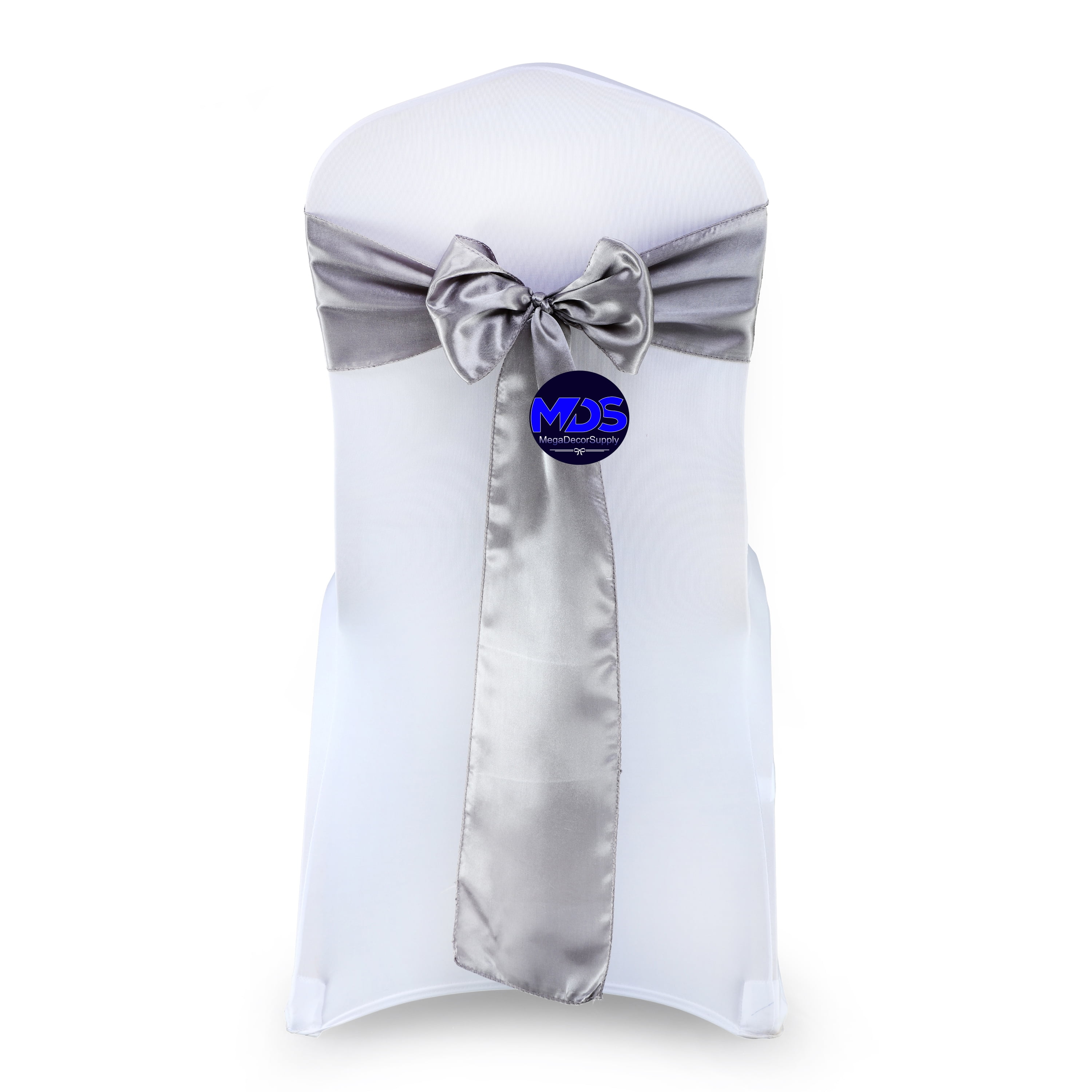 MDS Pack of 10 Satin Chair Sashes Bow Sash for Wedding and Events Decor ...