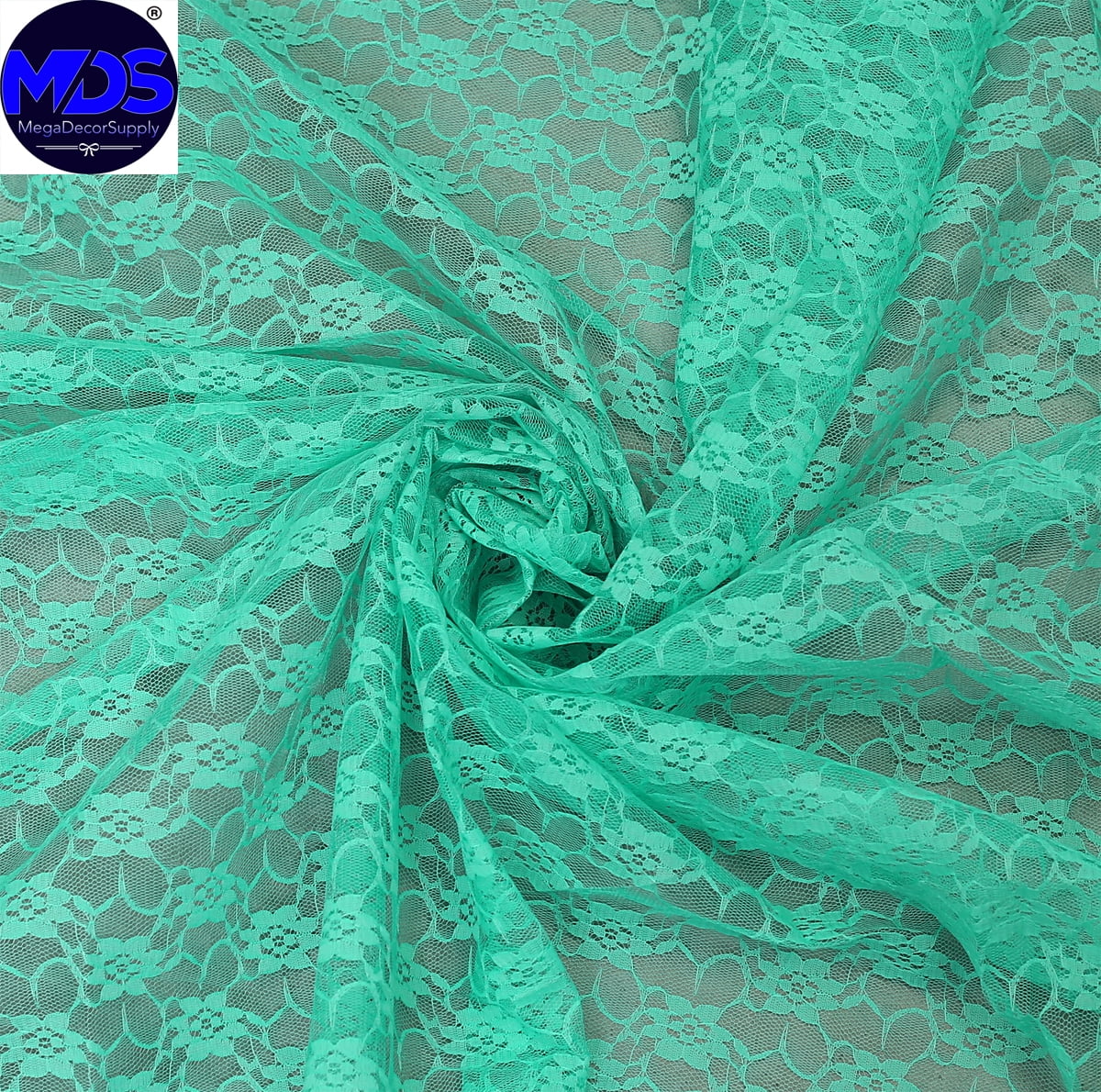 MDS Pack of 10 Yard Solid Lace Trim Fabric for Wedding Decoration by 55 ...