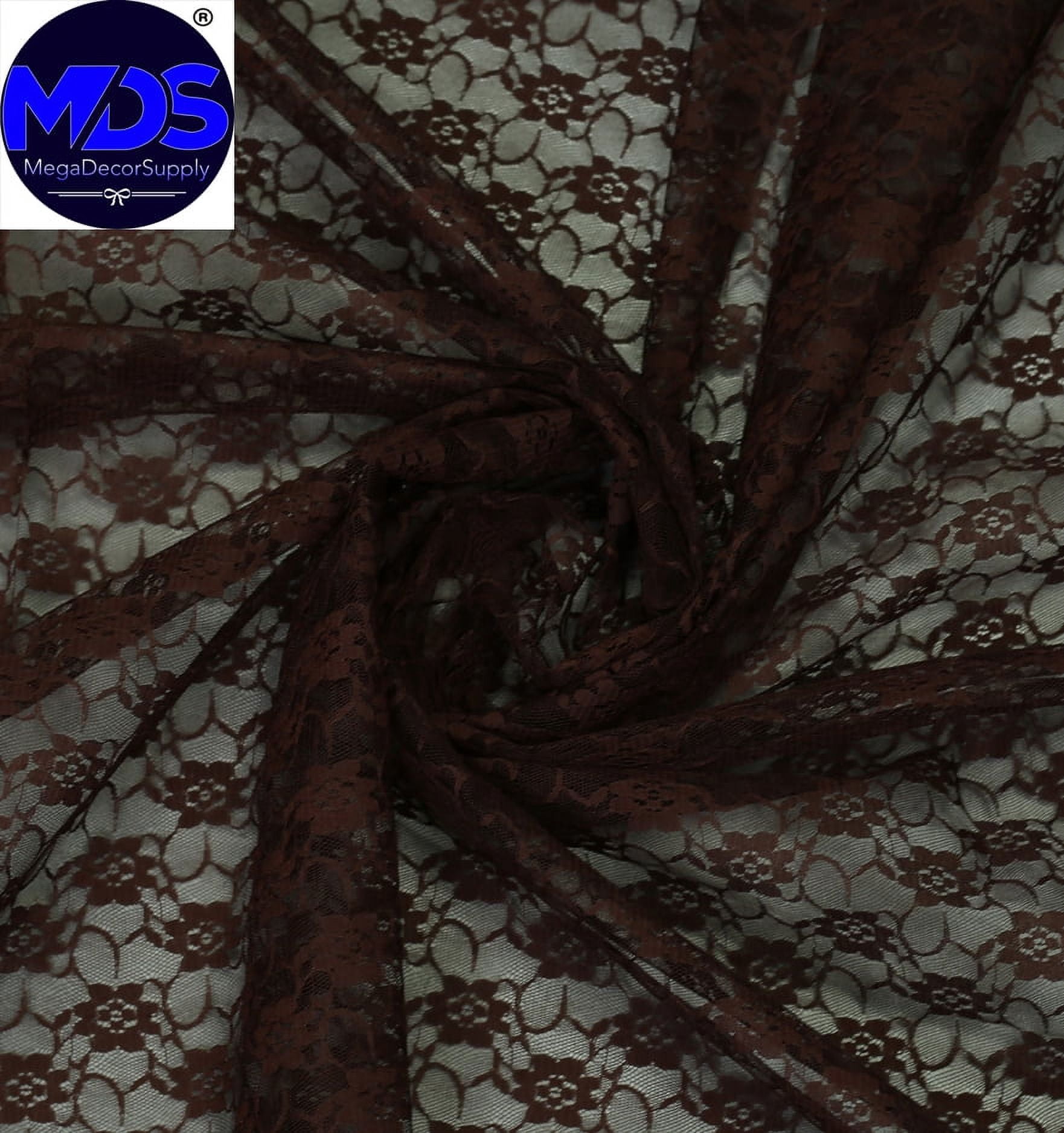 MDS Pack of 10 Yard Solid Lace Trim Fabric for Wedding Decoration by 55 ...