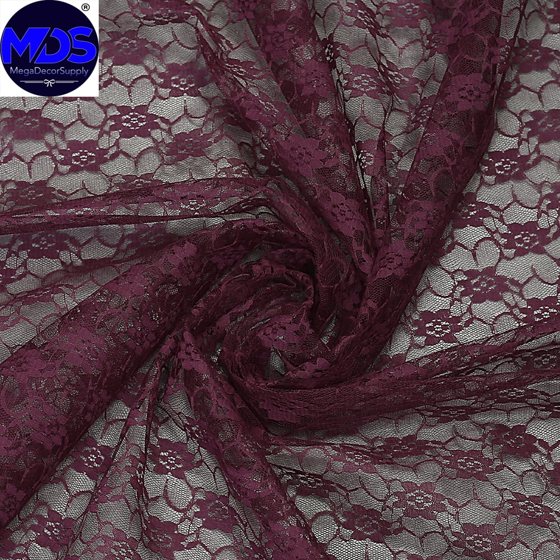 MDS Pack of 10 Yard Solid Lace Trim Fabric for Wedding Decoration by 55 ...