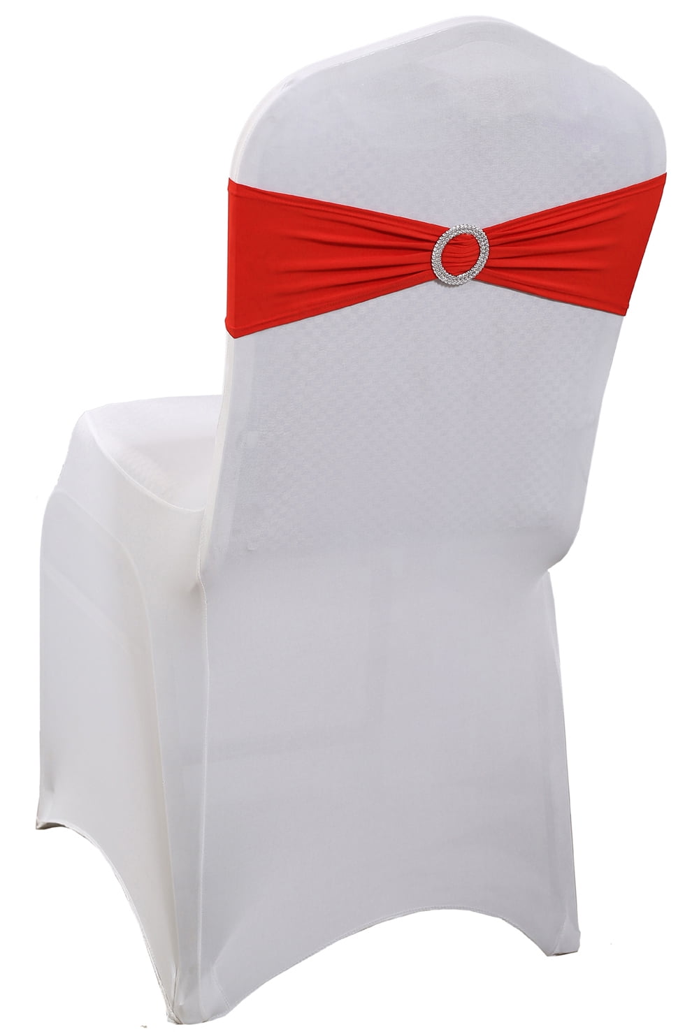 MDS Bulk Pack of 100 Spandex Chair Sashes Bow Ties for Events with ...