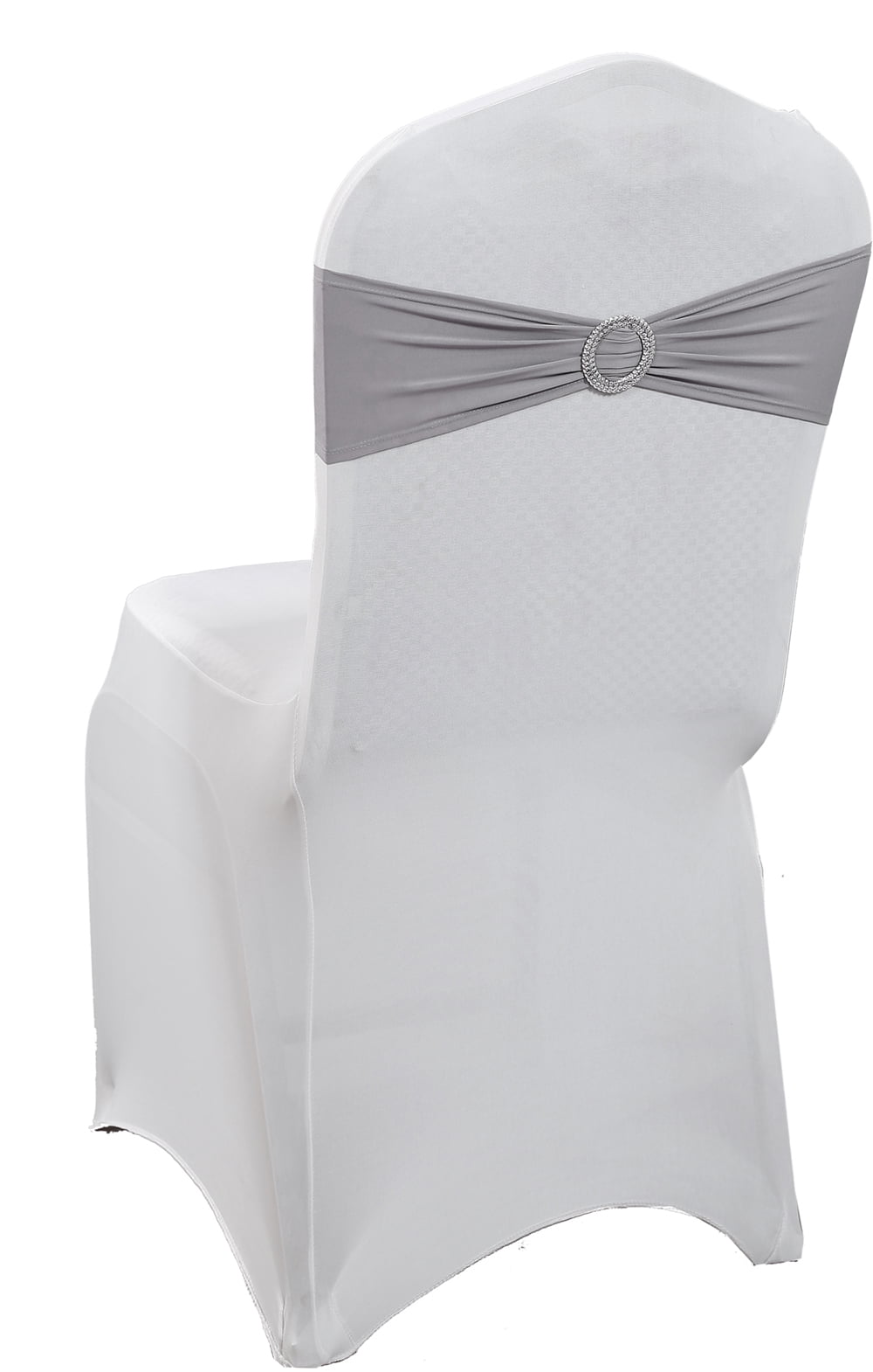 MDS Pack of 100 Spandex Chair Sashes Bow Ties With Buckle for Wedding ...