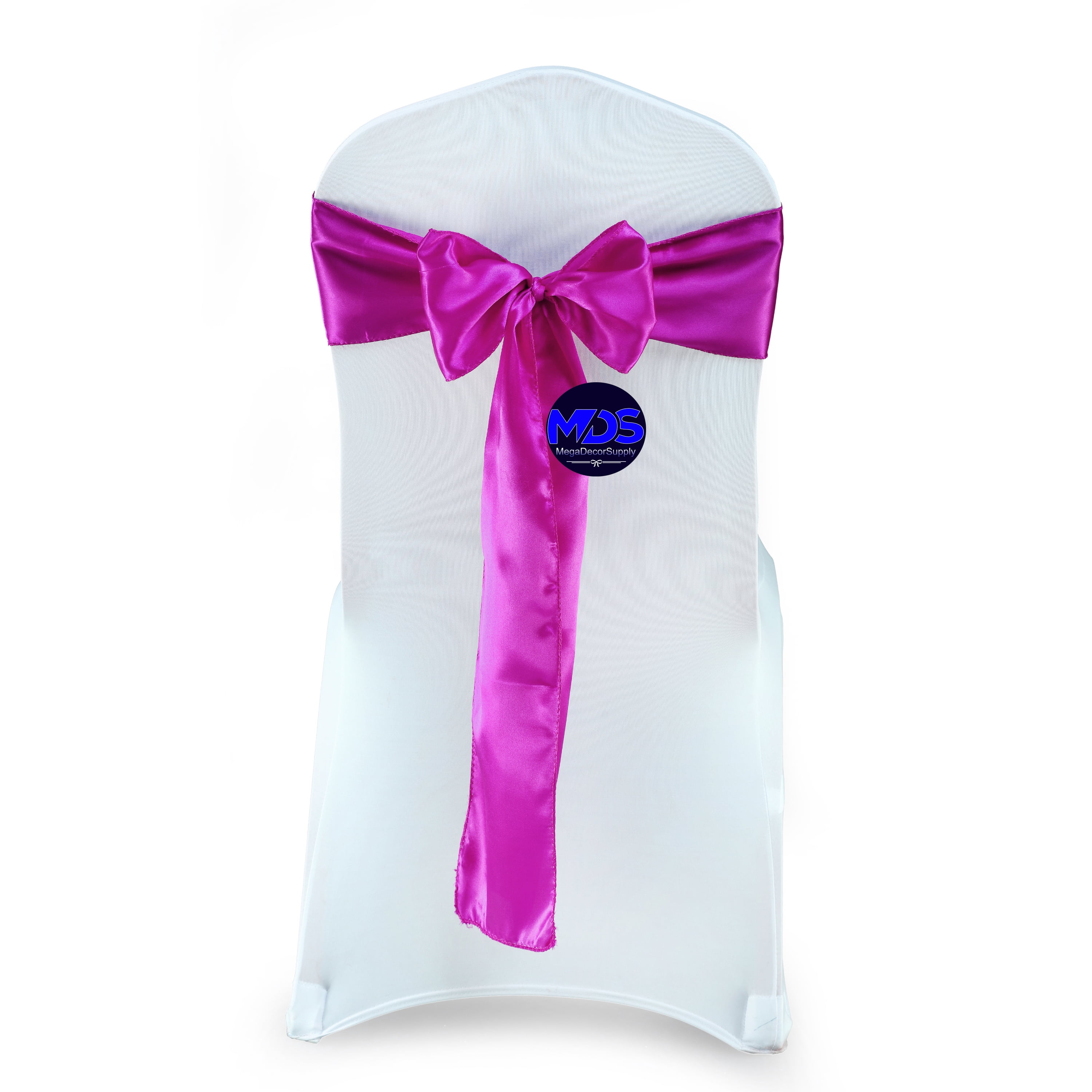 MDS Pack of 25 Satin Chair Sashes Bow Sash for Wedding and Events Decor ...