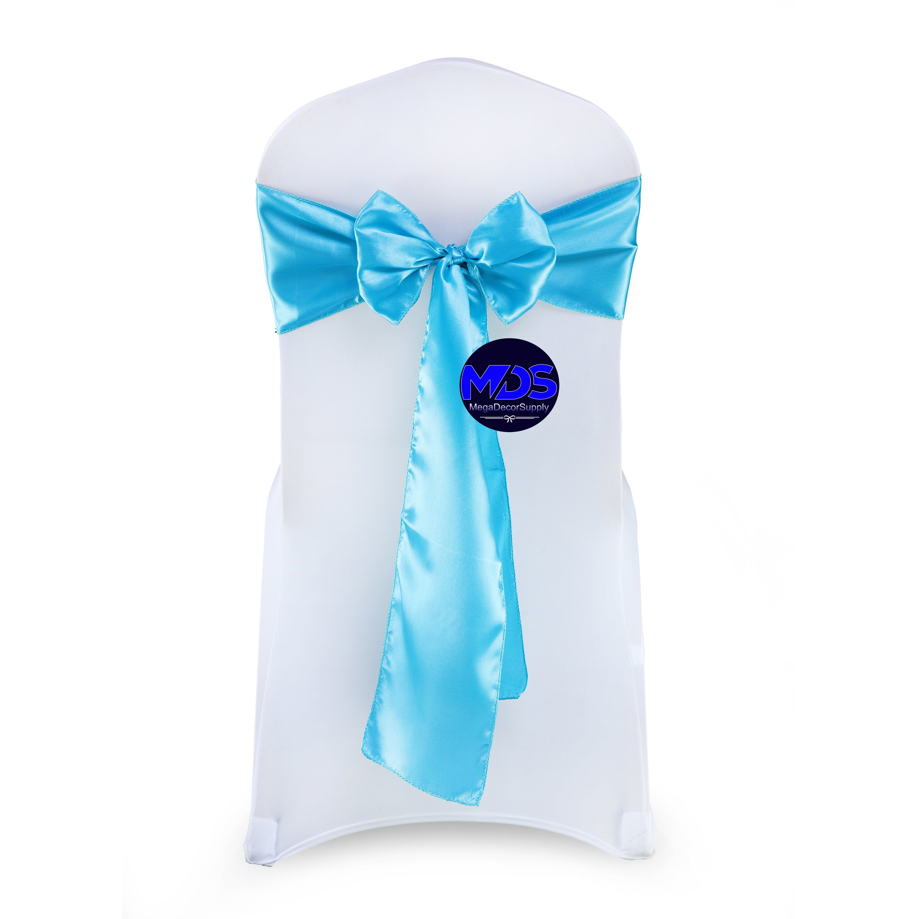 MDS Pack of 25 Satin Chair Sashes Bow Sash for Wedding and Events Decor ...