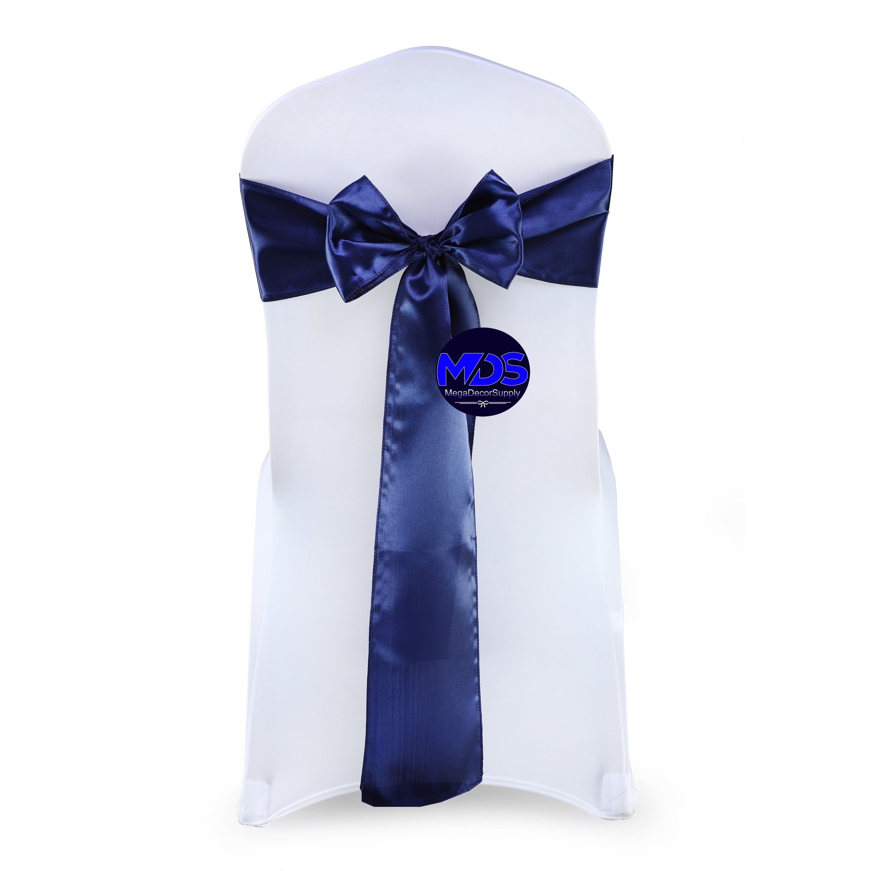 MDS Pack of 25 Satin Chair Sashes Bow Sash for Wedding and Events Decor ...