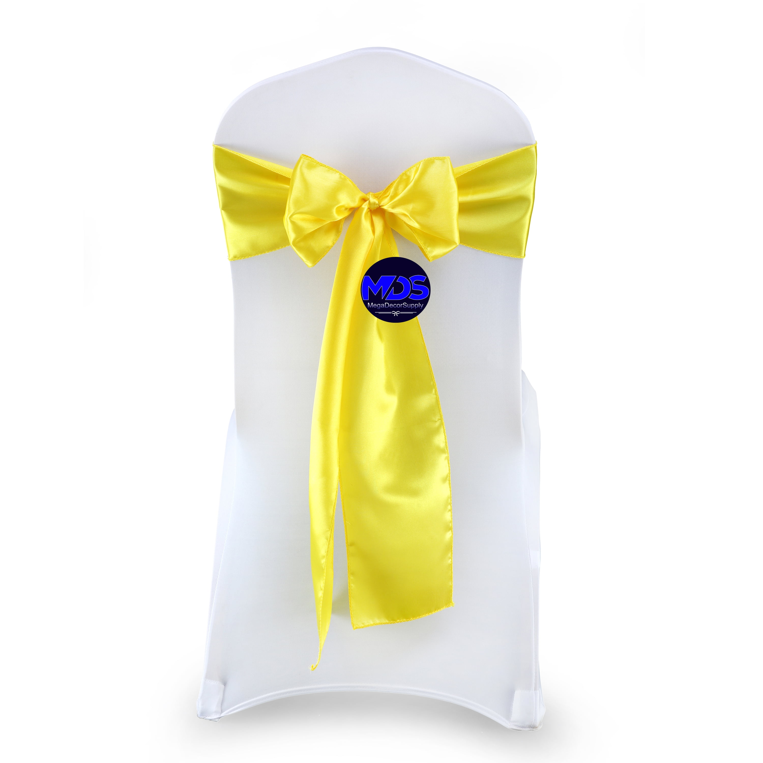 MDS Pack of 25 Satin Chair Sashes Bow Sash for Wedding and Events Decor ...