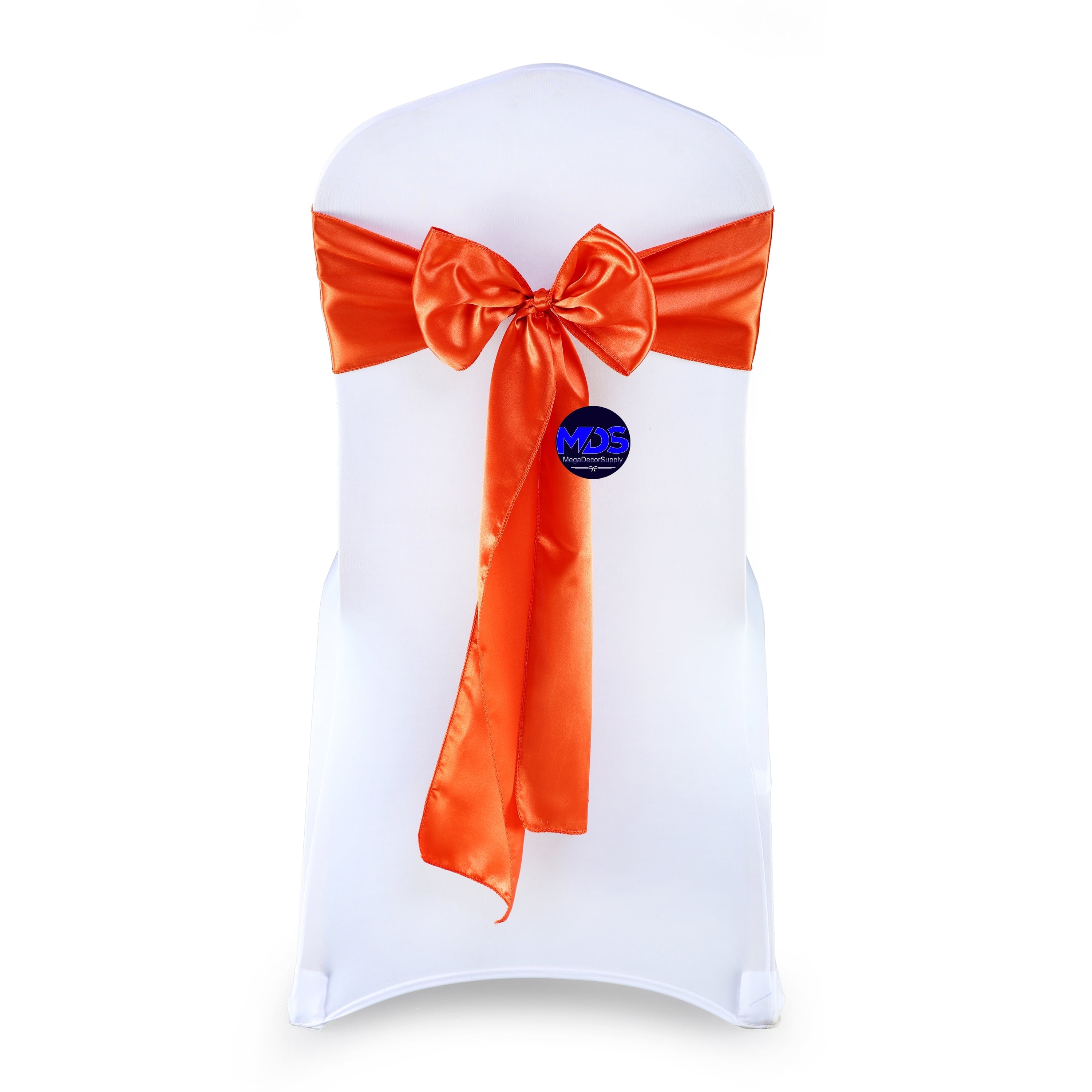 MDS Pack of 50 Satin Chair Sashes Bow Sash for Wedding and Events Decor ...