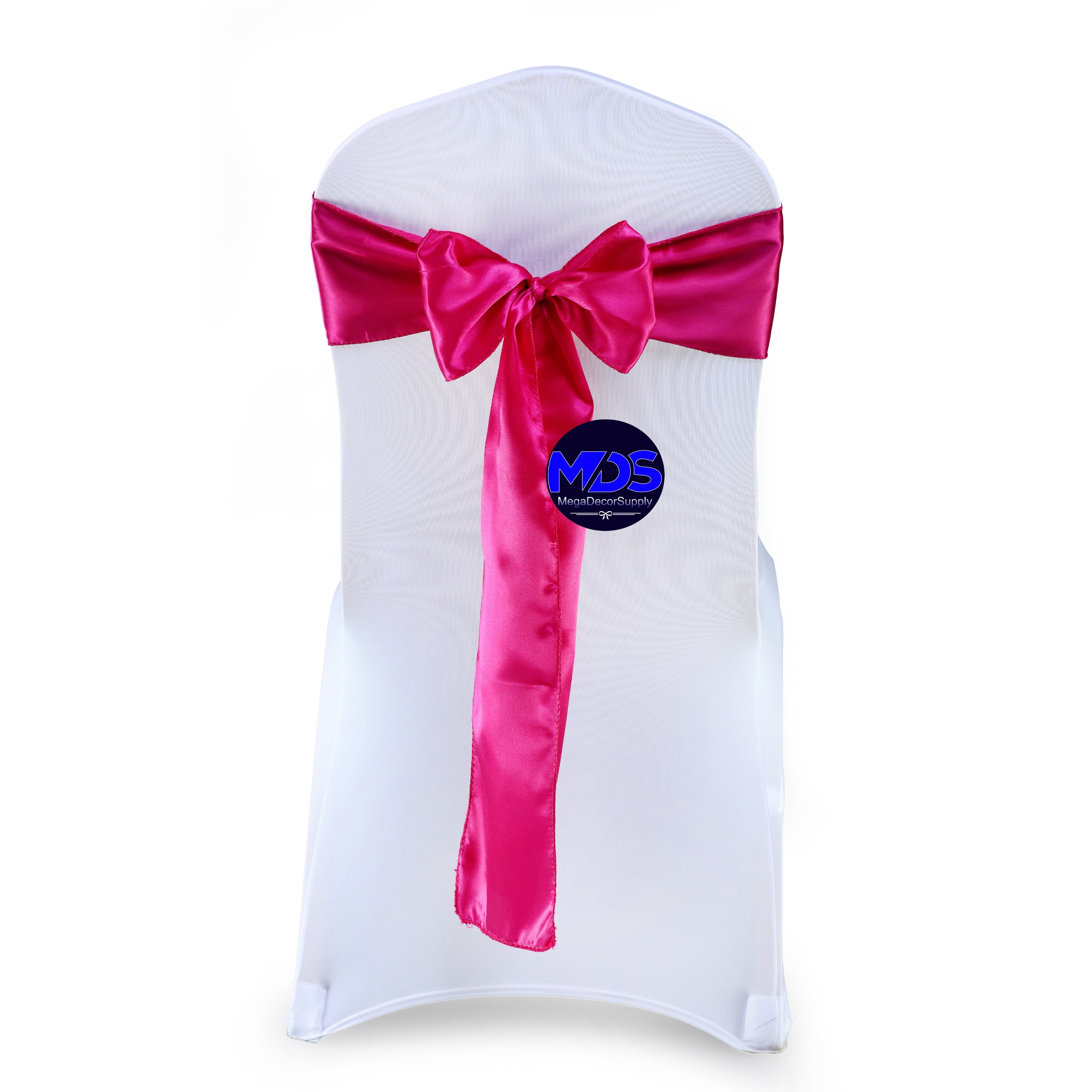 MDS Pack of 50 Satin Chair Sashes Bow Sash for Wedding and Events Decor ...
