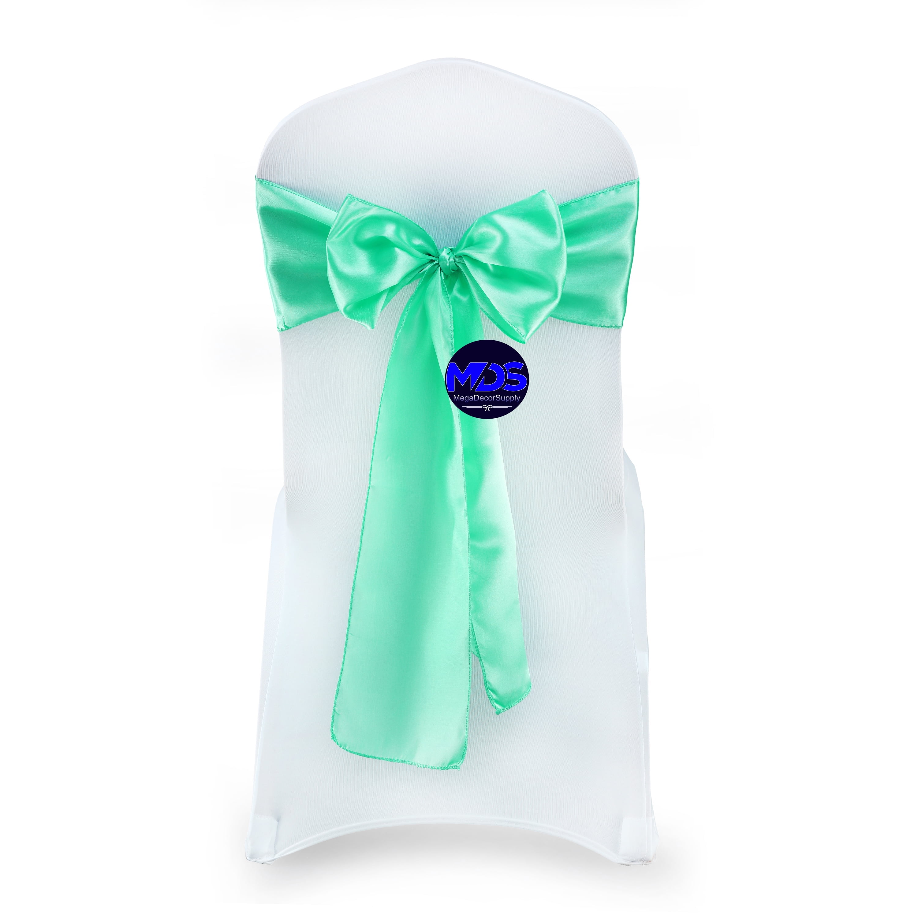 MDS Pack of 50 Satin Chair Sashes Bow Sash for Wedding and Events Decor ...