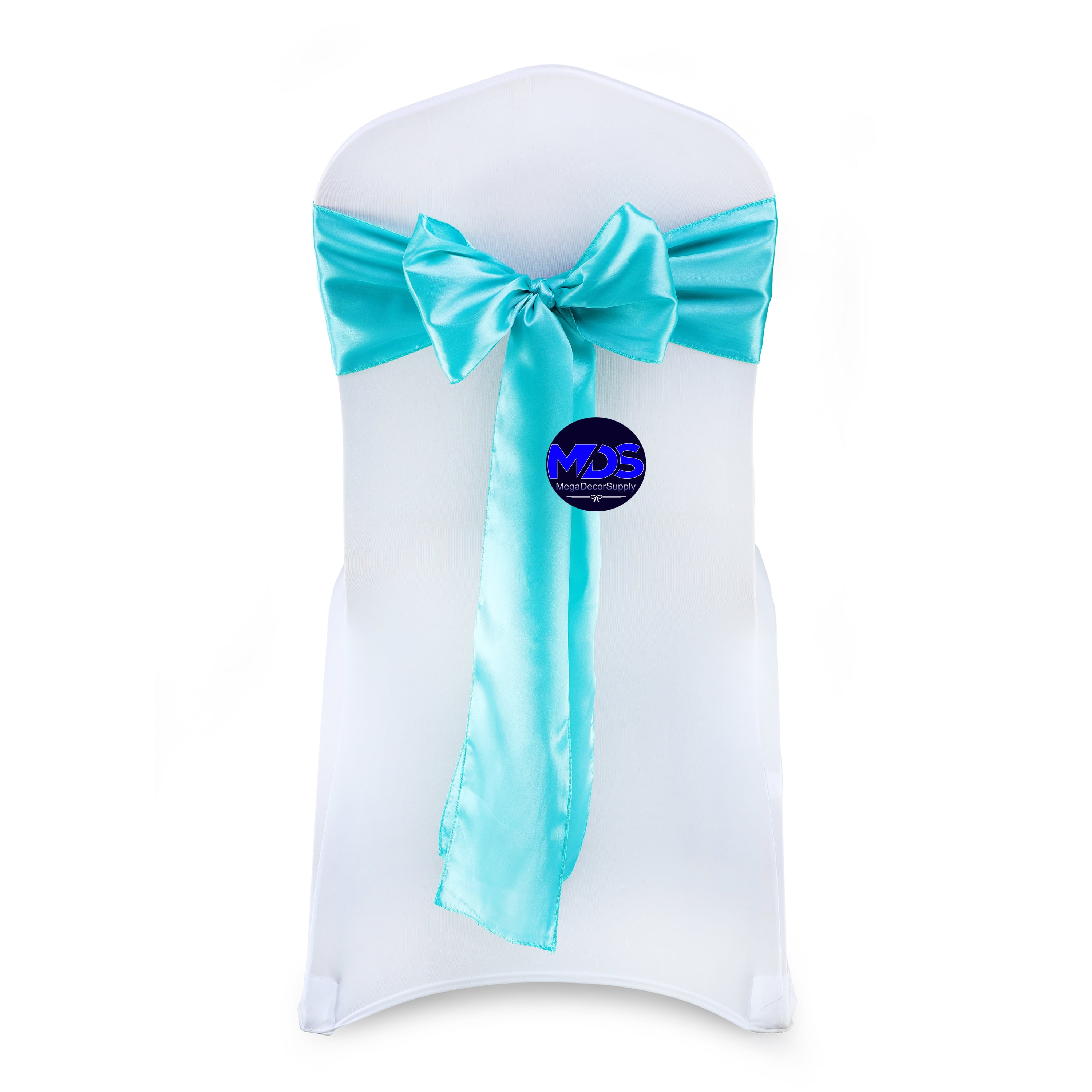 MDS Pack of 50 Satin Chair Sashes Bow Sash for Wedding and Events Decor ...