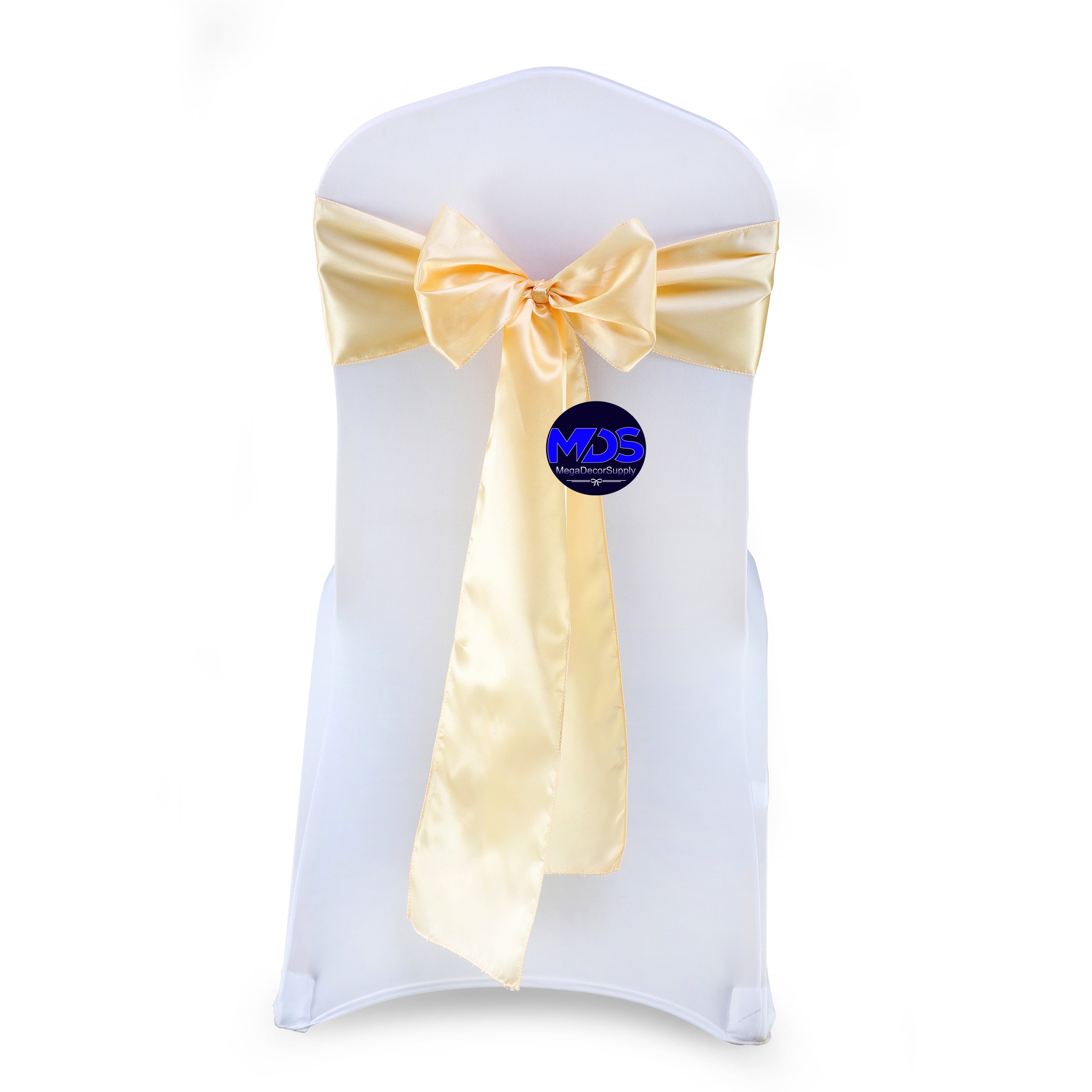 MDS Pack of 50 Satin Chair Sashes Bow Sash for Wedding and Events Decor ...