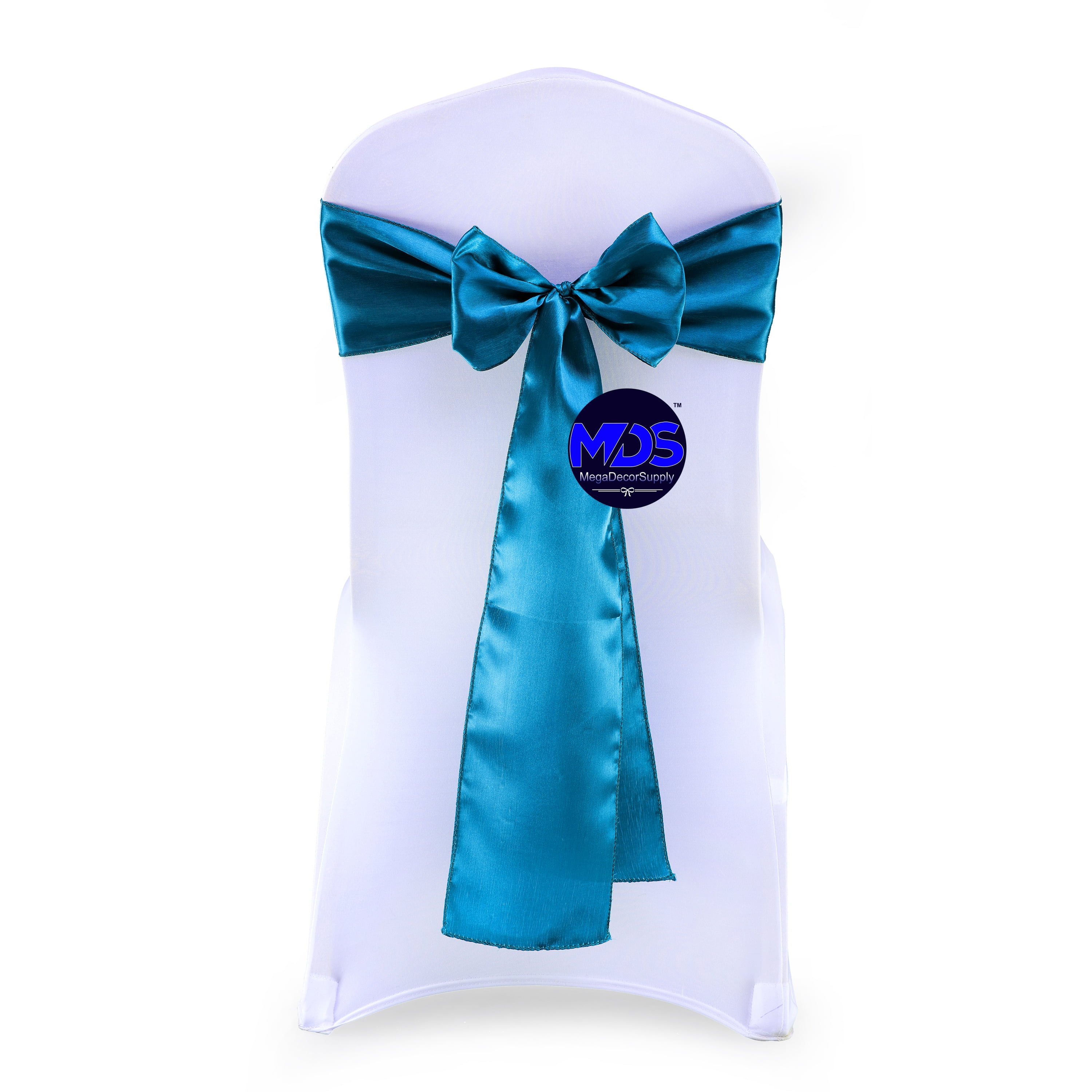MDS Pack of 50 Satin Chair Sashes Bow Sash for Wedding and Events Decor ...