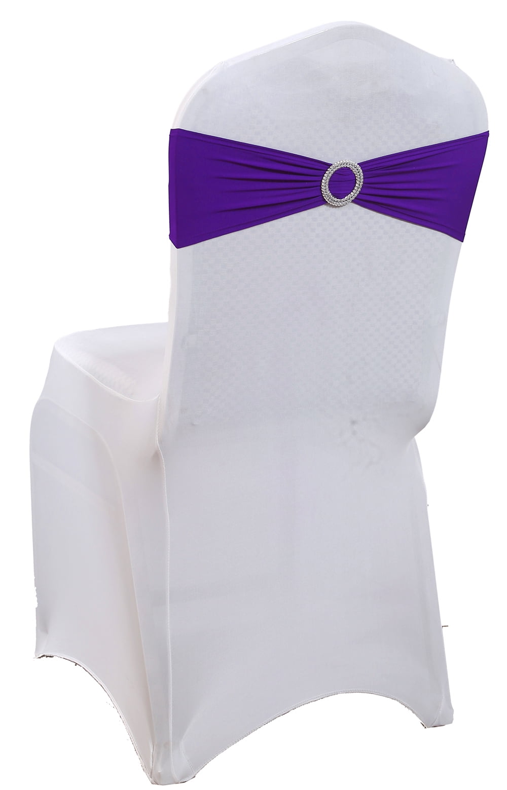 MDS Pack of 50 Spandex Chair Sashes Bow Ties With Buckle for Wedding ...
