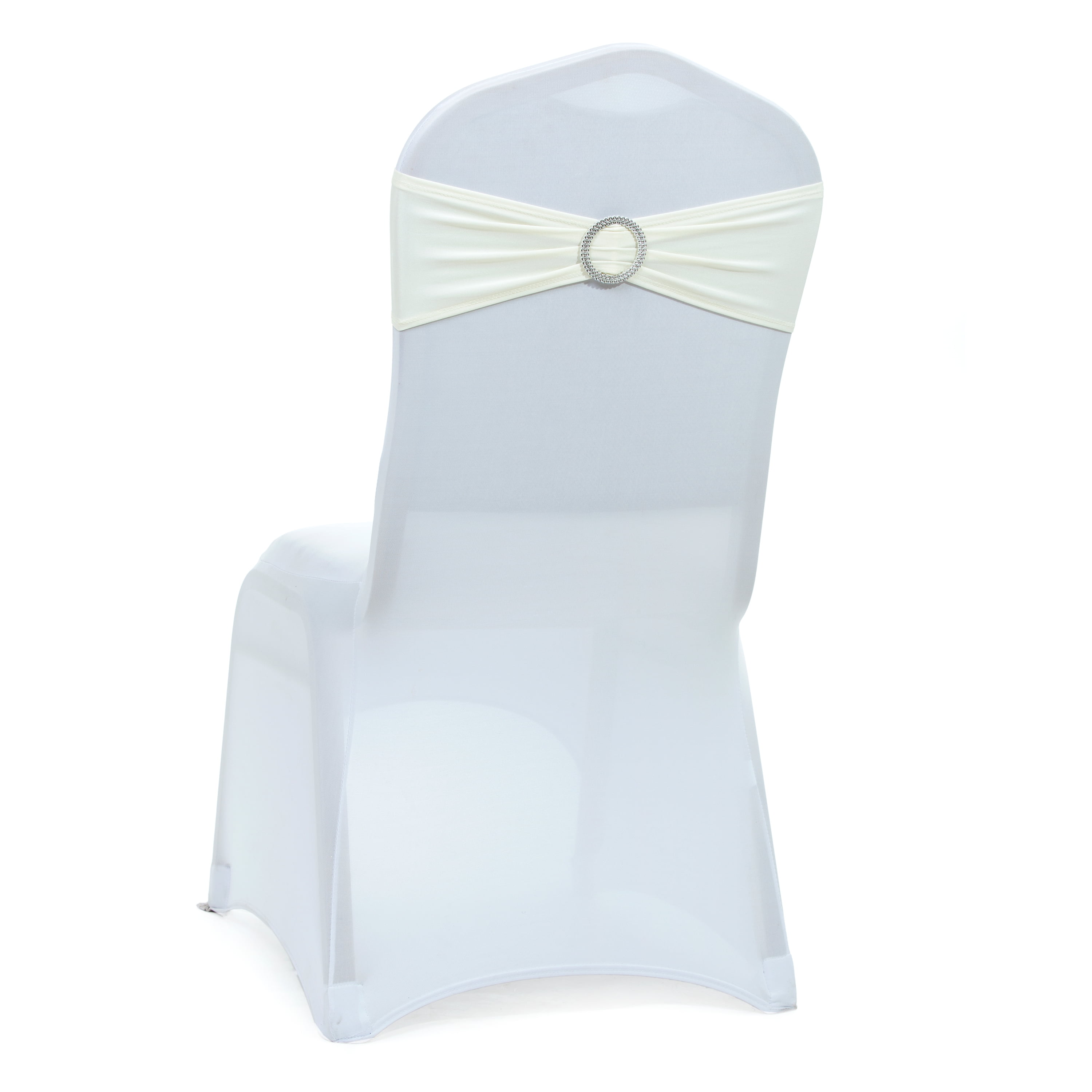 MDS Pack of 50 Spandex Chair Sashes Bow Ties With Buckle for Wedding ...