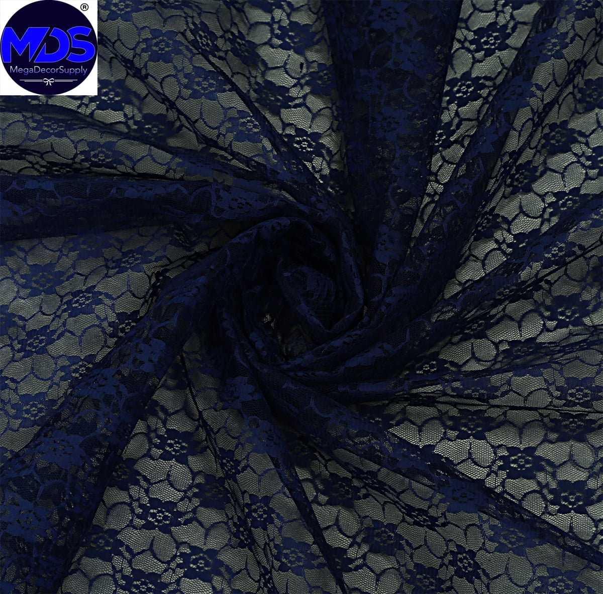 MDS Pack of 50 Yard Solid Lace Trim Fabric for Wedding Decoration by 55 ...