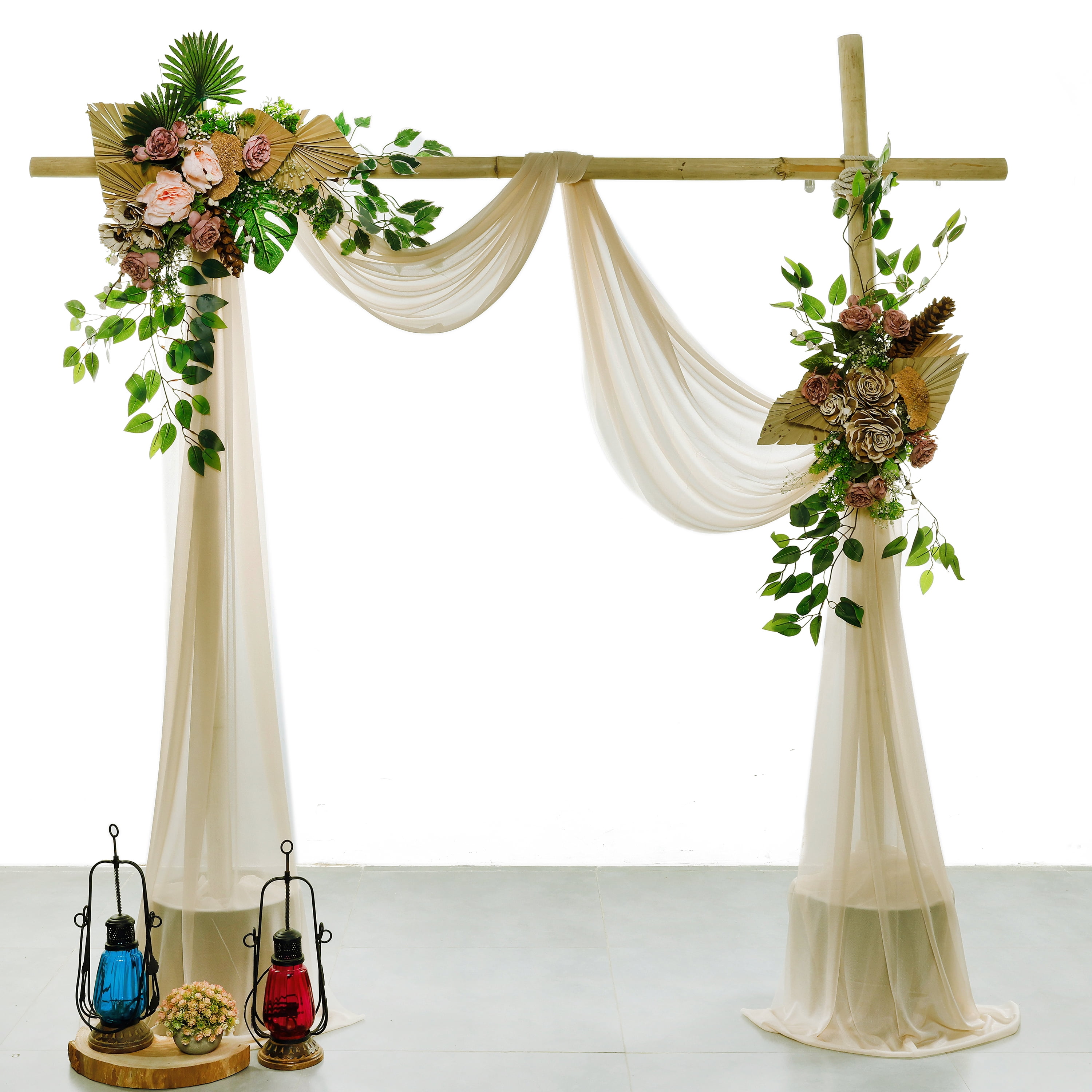 MDS pack of 1 panels (30" width x 20Ft Long) Wedding Arch Draping ...