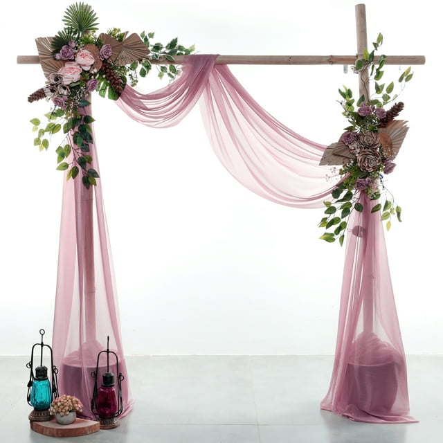 MDS pack of 2 panels (30" width x 30Ft Long) Wedding Arch Draping ...