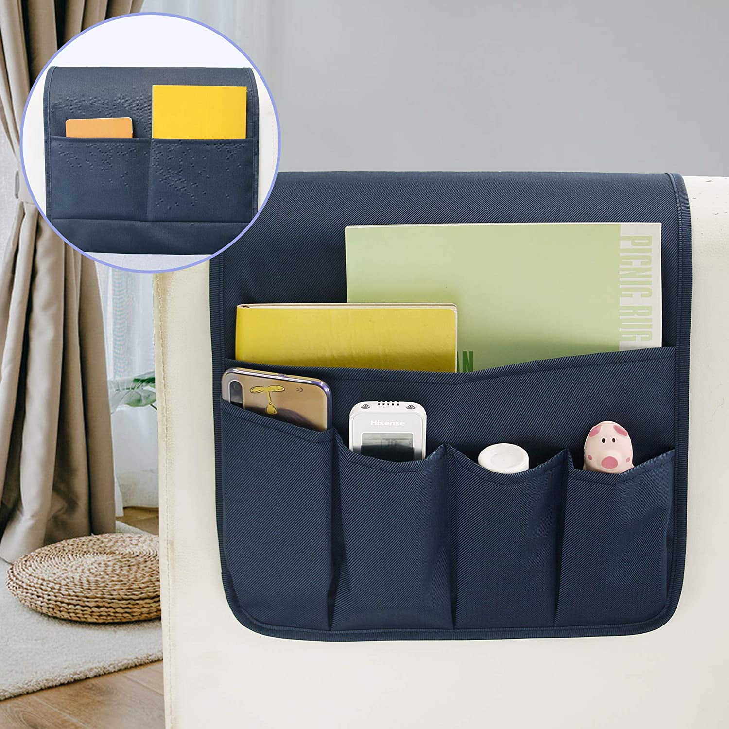 MDSTOP 5 Pockets Remote Control Holder, Magazine Rack, Space Saver ...