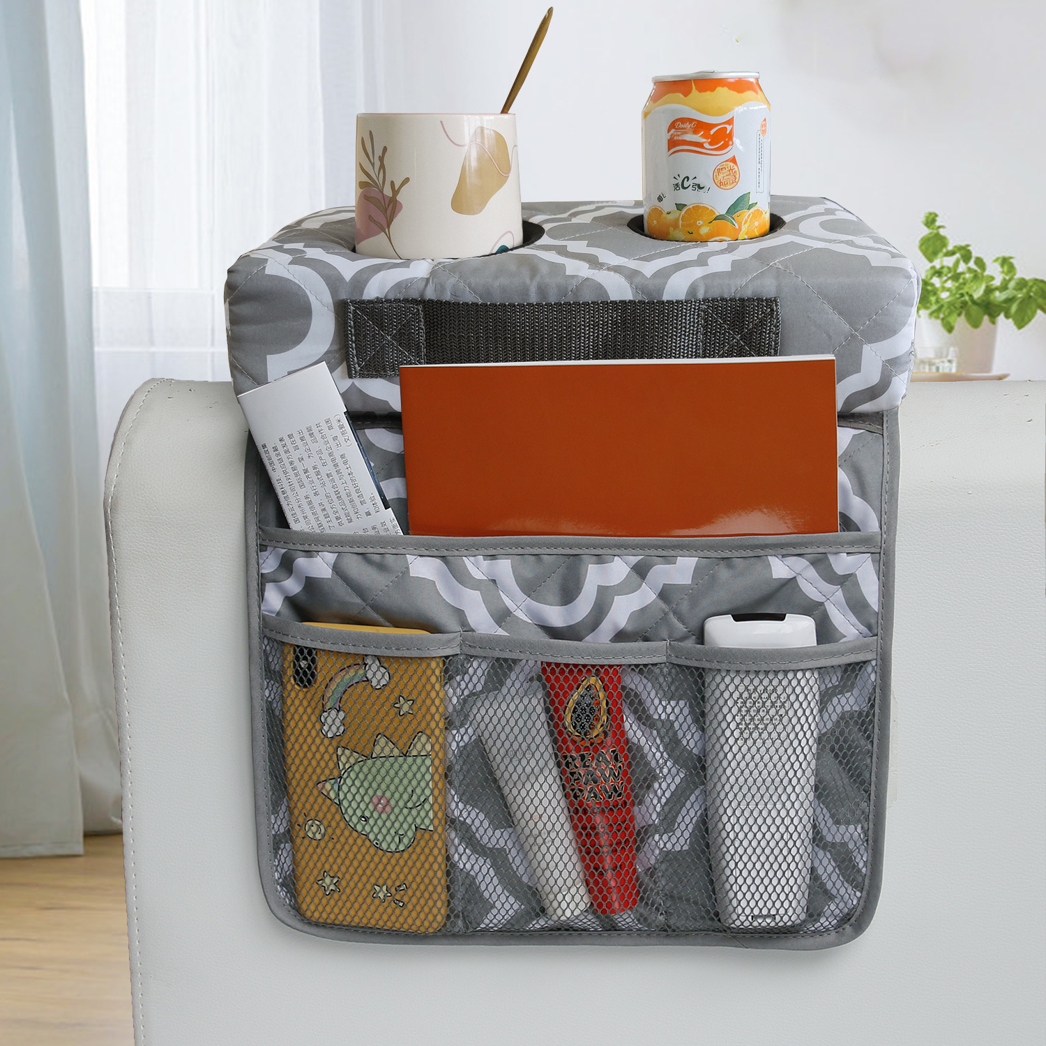 MDSTOP Sofa Armrest Cup Holder, Couch Caddy, Couch Coaster, Detachable ...