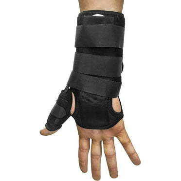 OTC 8" Wrist - Thumb Splint, Left Hand, Black, Small - Walmart.com