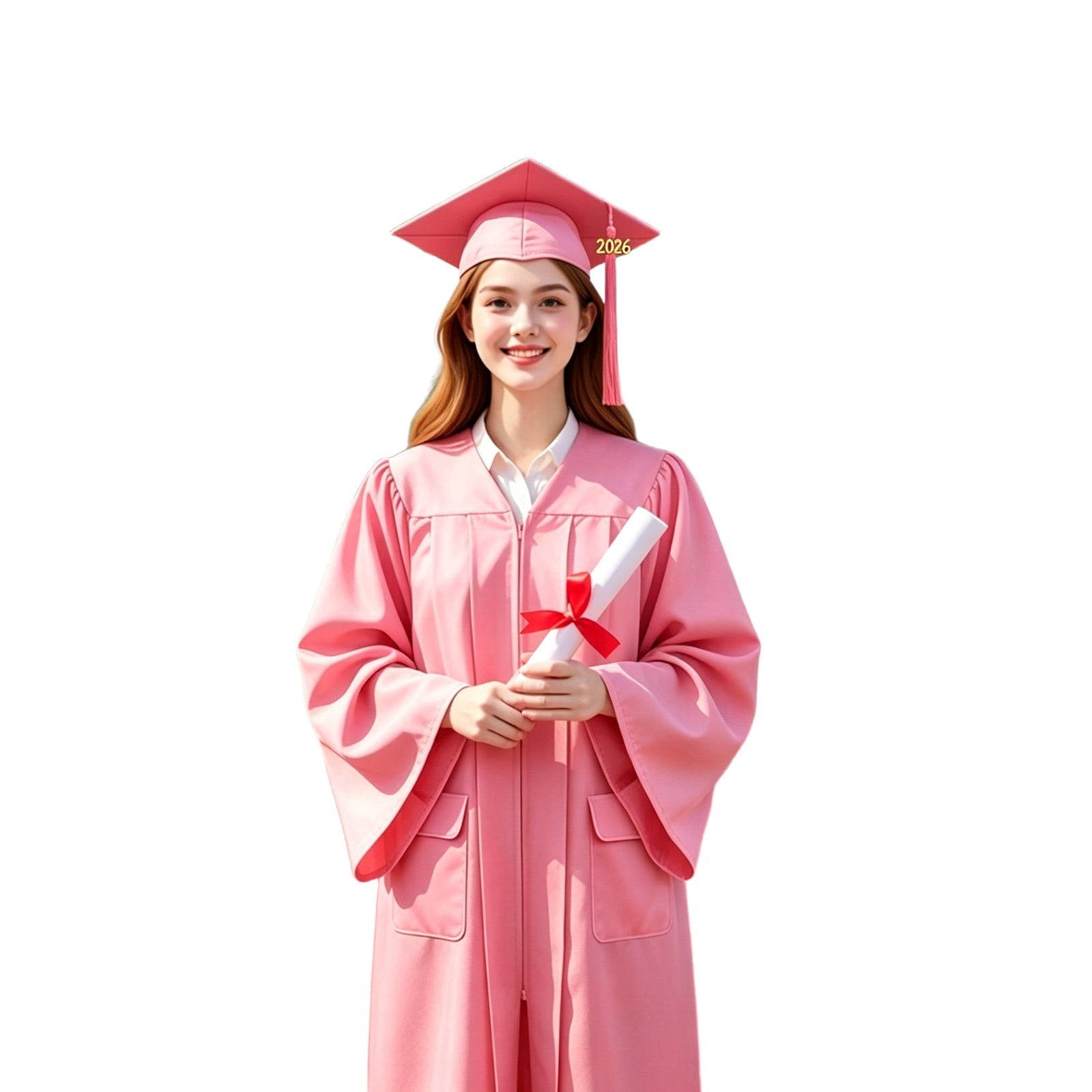 MDUKONU Unisex Matte Graduation Cap and Gown Set with 2026 Tassel Year ...