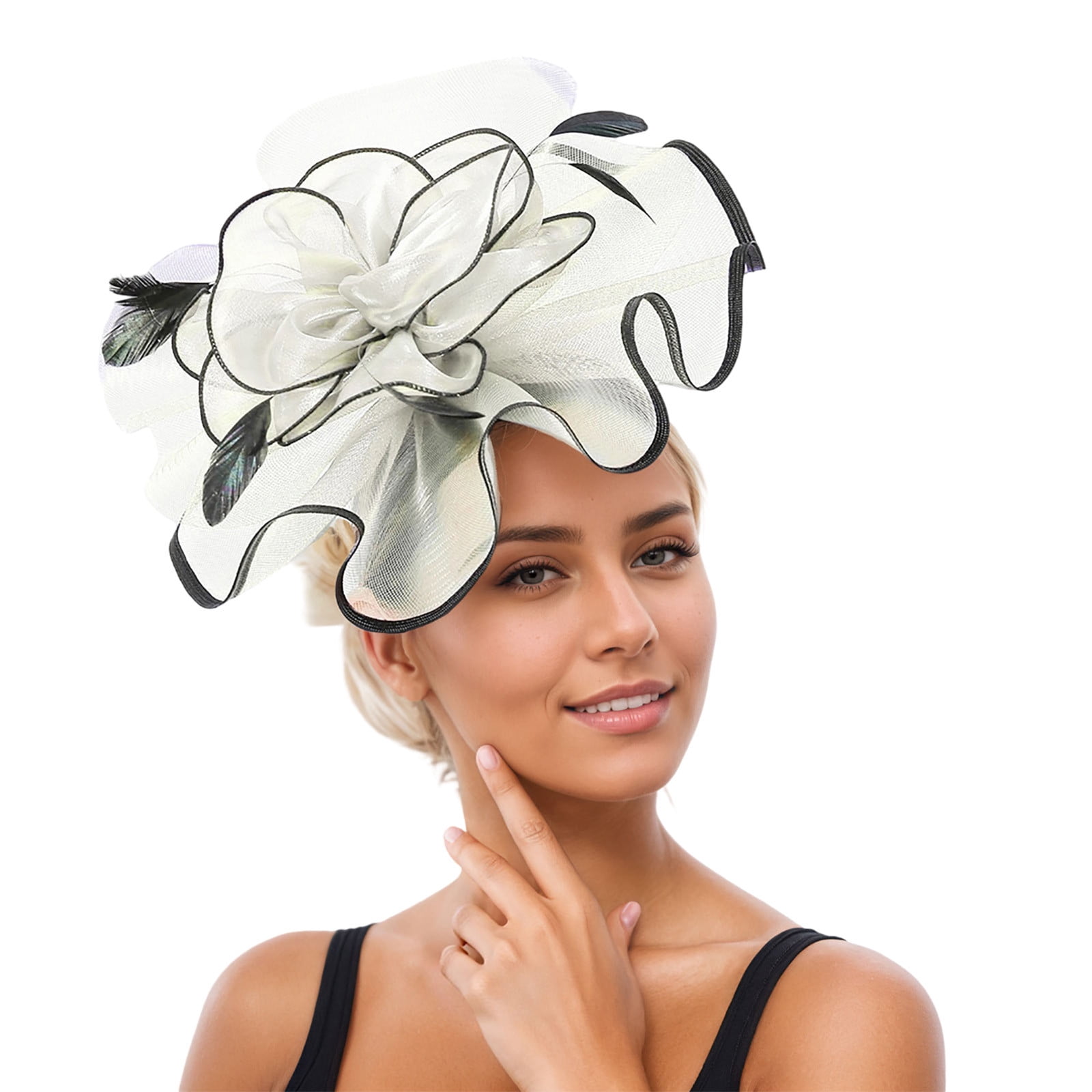 MDUKONU Women's British Fascinator Bridal Tea Party Wedding Hat Summer ...
