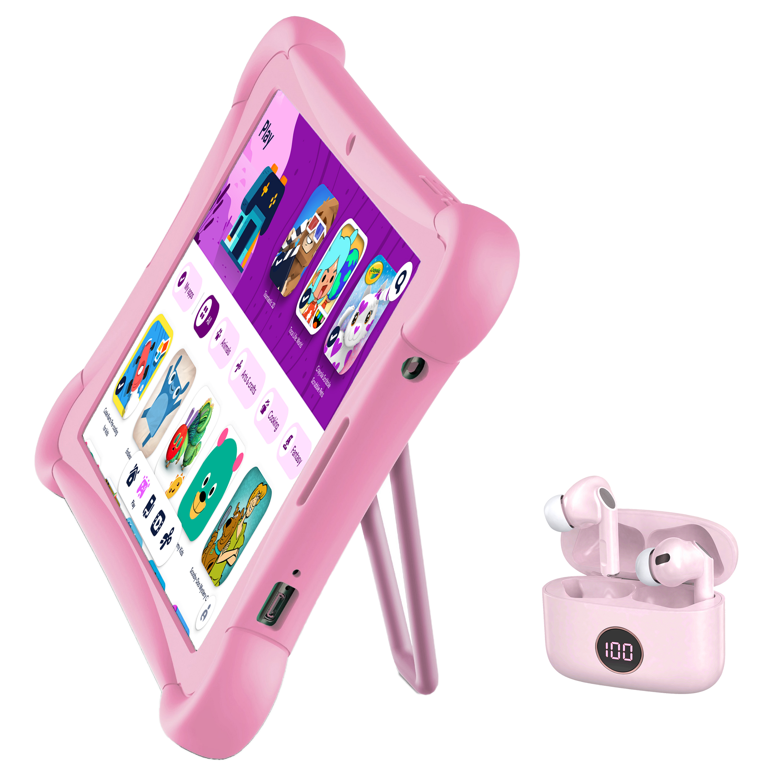 Epik Highq Kids Tablet Pink 8in - Walmart.com