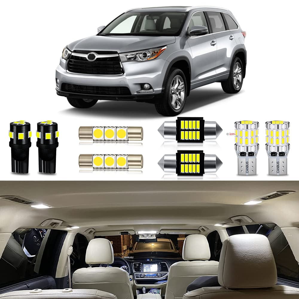 MEALAM White LED Bulbs Package Kit Compatible with 2014 2015 2016 2017 ...