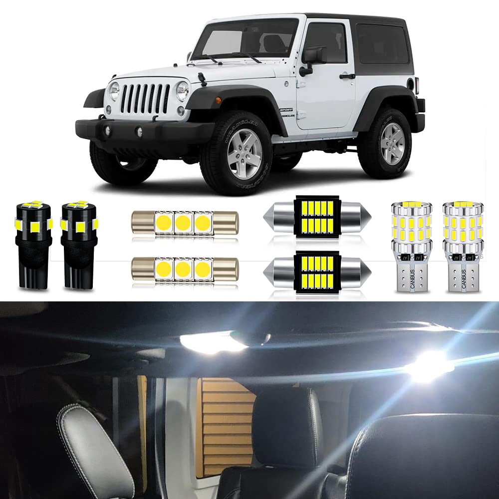 MEALAM White LED Bulbs STF9 Package Kit Compatible with 2008 2009 2010 ...