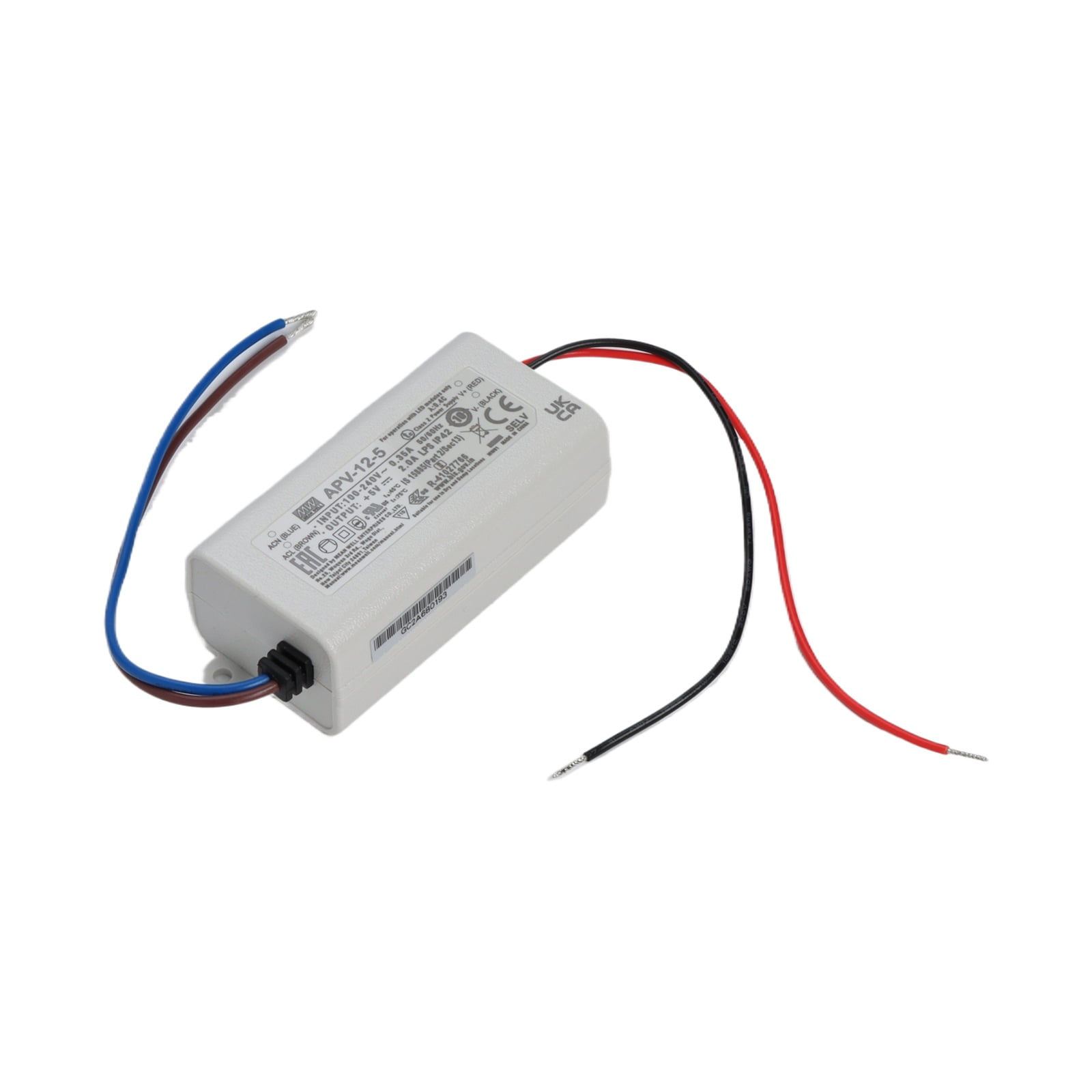 MEAN WELL APV-12-5 5V 10W Constant Voltage Power Supply, Compact Design ...