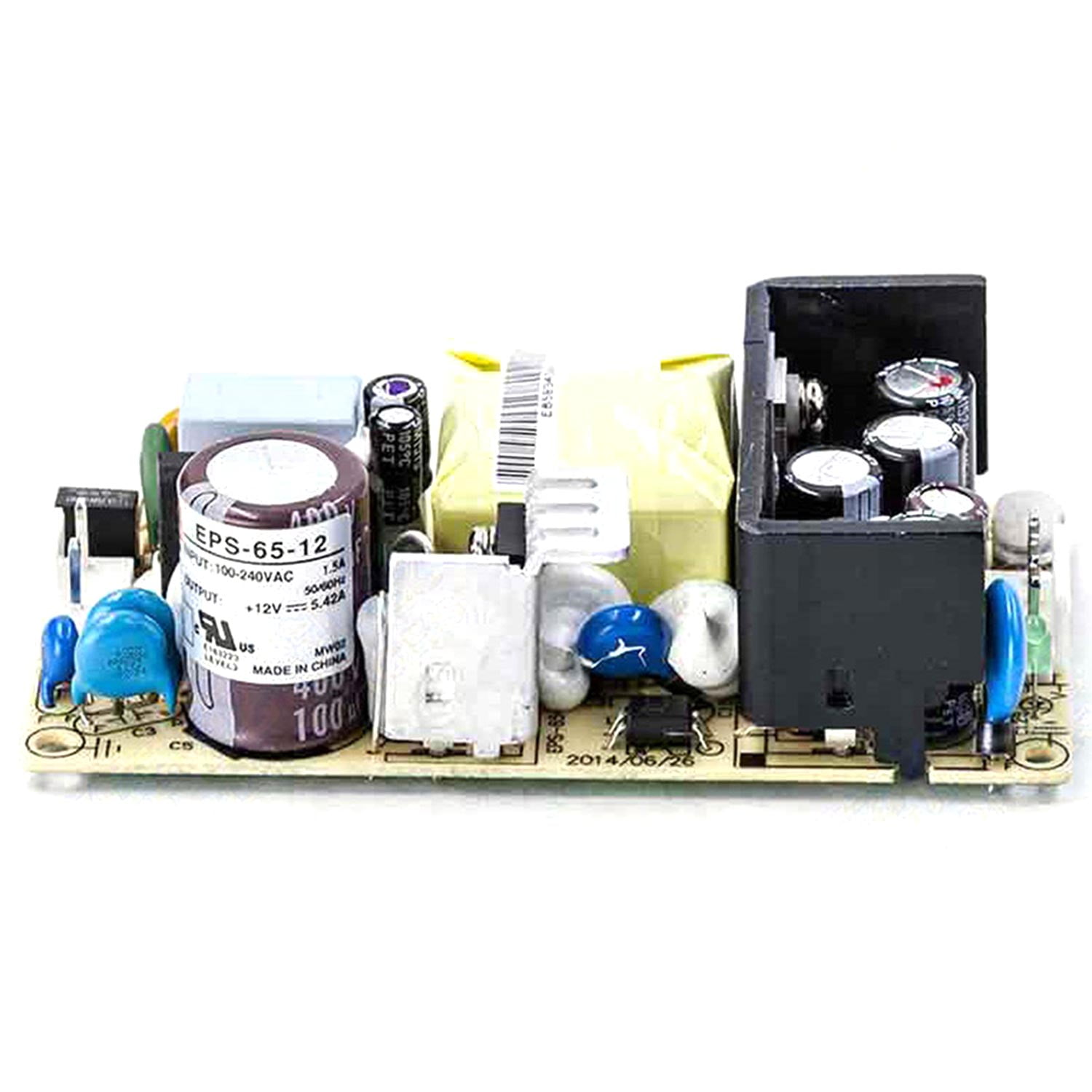 MEAN WELL EPS-65-12 12V 5A 65W Switching Power Supply, High Efficiency, Compact Size for ...